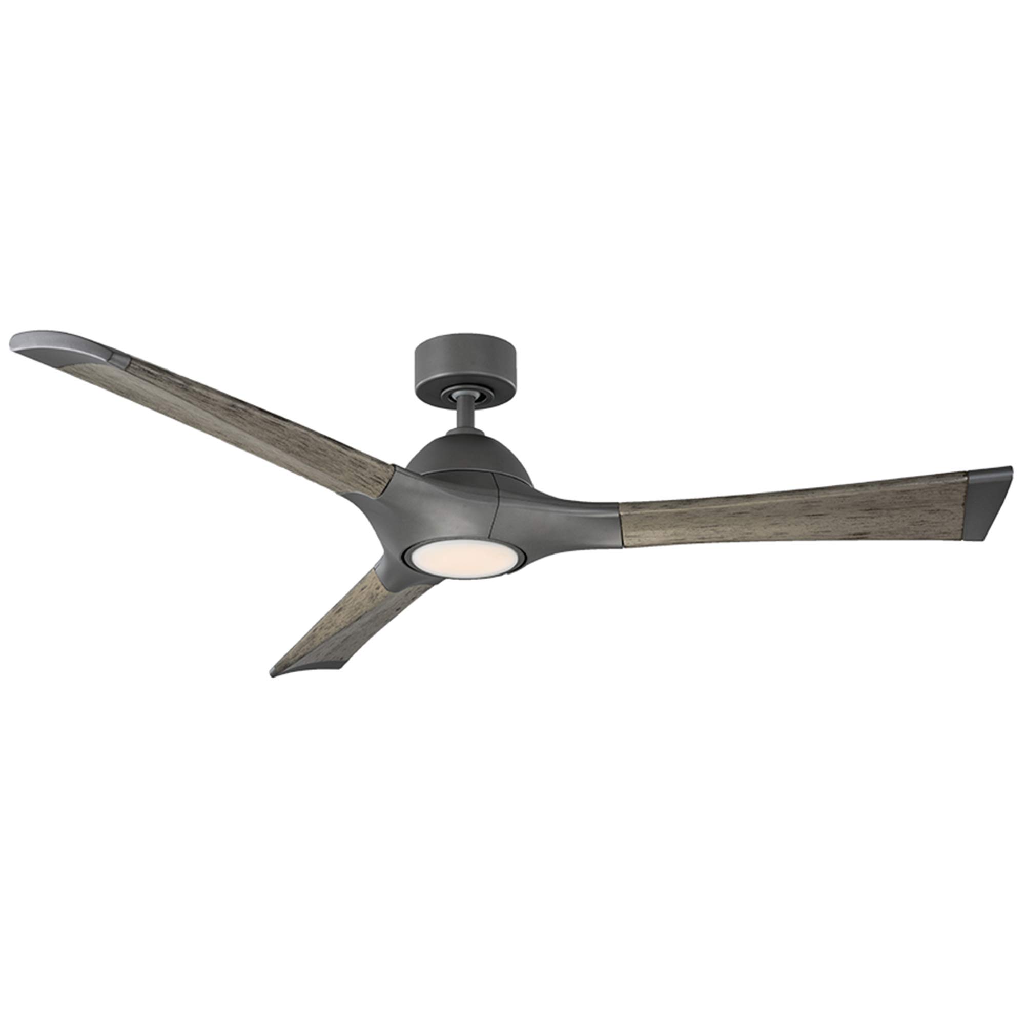 Woody Smart Indoor and Outdoor 3-Blade Ceiling Fan 72in Oil Rubbed Bronze/Dark Walnut with 3000K LED Light Kit and Remote Control works with Alexa, Google Assistant, Samsung Things, and iOS or Android App