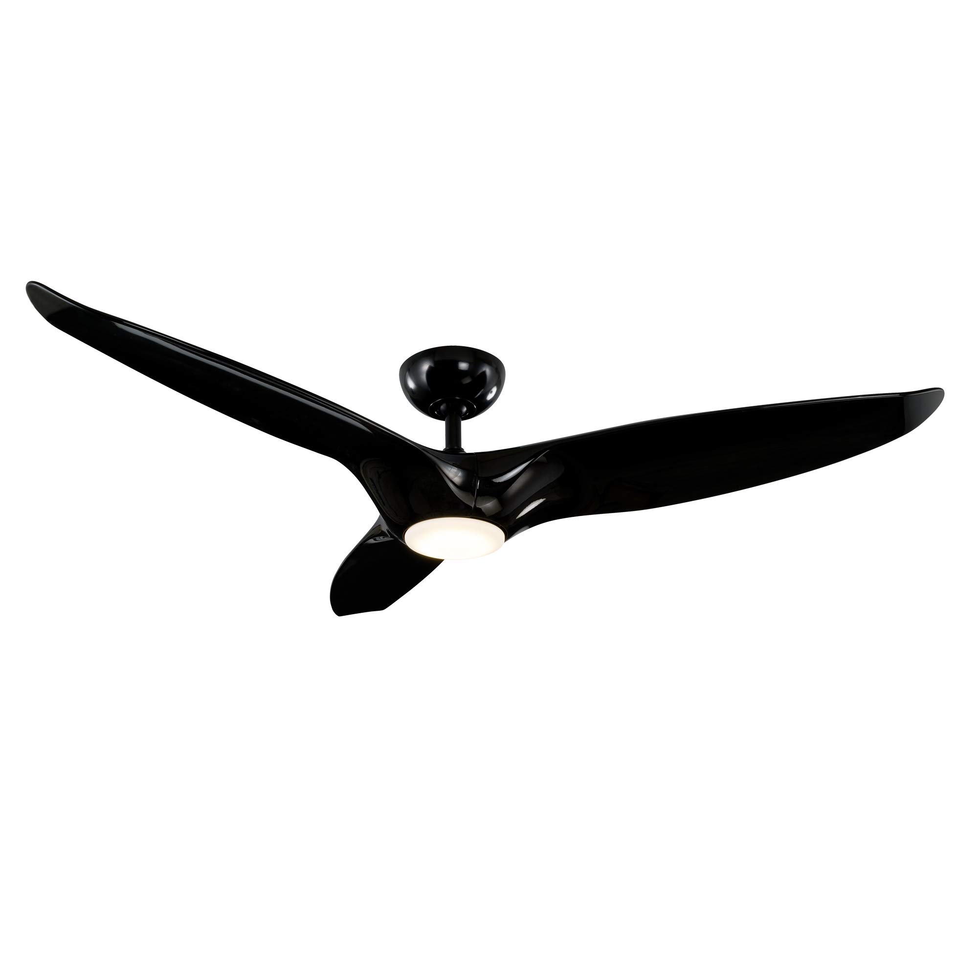 Morpheus III Smart Indoor and Outdoor 3-Blade Ceiling Fan 60in Automotive Silver with 3000K LED Light Kit and Remote Control works with Alexa, Google Assistant, Samsung Things, and iOS or Android App