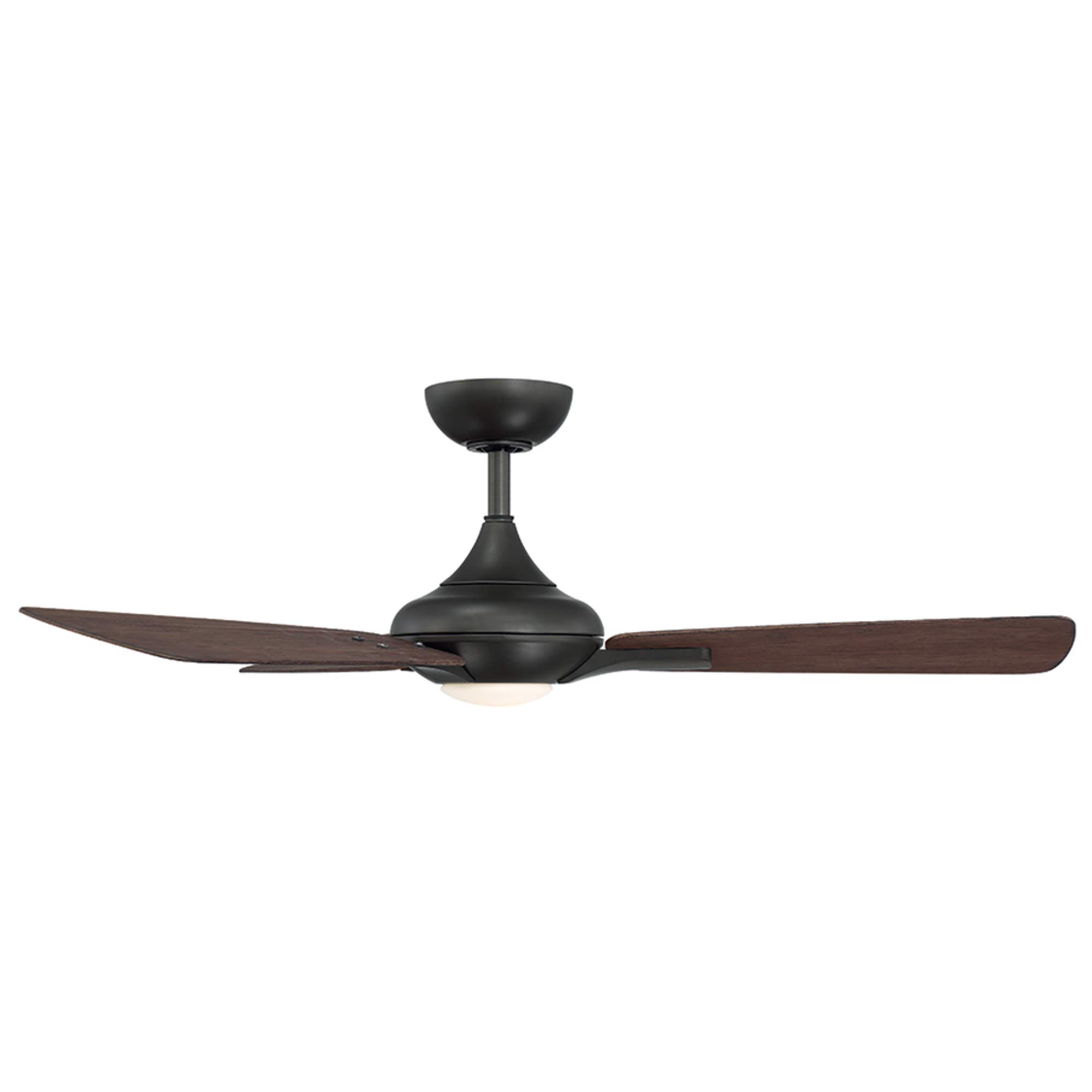 Mykonos Smart Indoor and Outdoor 3-Blade Ceiling Fan 52in Graphite Weathered Gray with 3000K LED Light Kit and Remote Control works with Alexa, Google Assistant, Samsung Things, and iOS or Android App