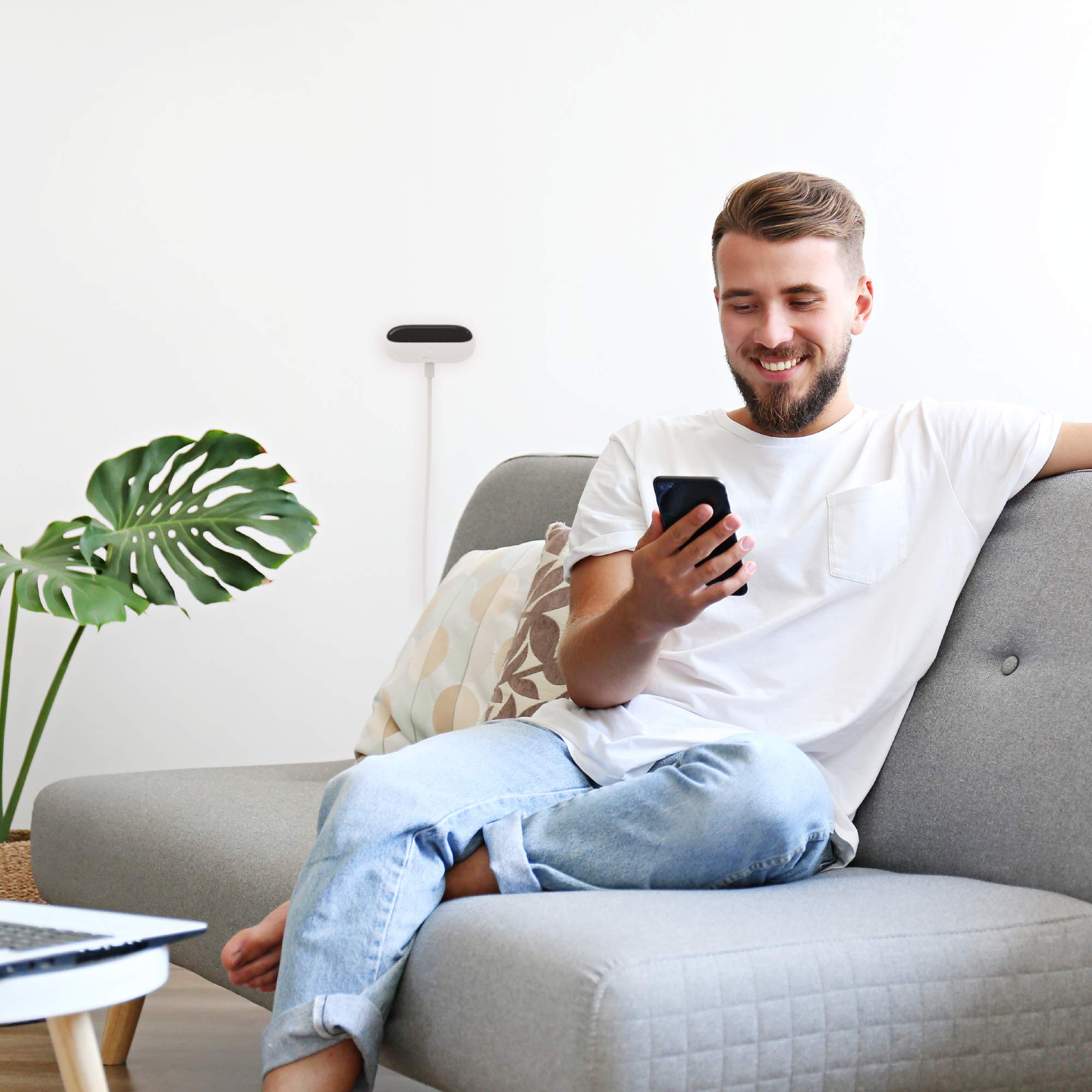 Ambi Climate Mini | Smart AC Control for Mini Split Air Conditioners | WiFi Thermostat for Remote Controlled Mini Split, Window & Portable AC | Alexa, Siri, Google Home, IFTTT, iOS, Android Compatible