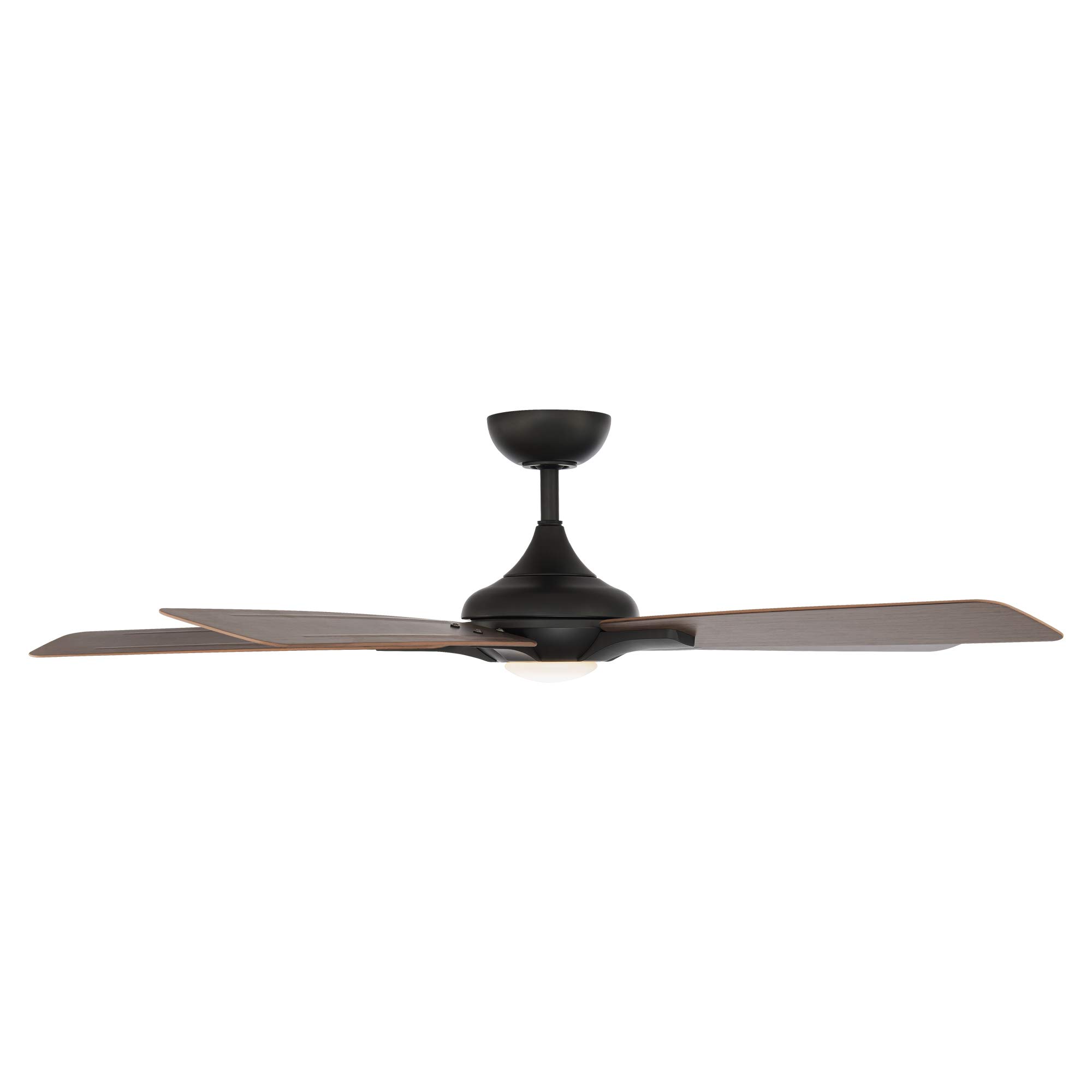 Mykonos Smart Indoor and Outdoor 5-Blade Ceiling Fan 60in Bronze/Dark Walnut with 3500K LED Light Kit and Remote Control works with Alexa, Google Assistant, Samsung Things, and iOS or Android App