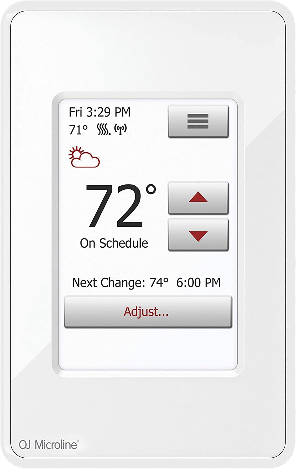 Touchscreen WiFi Programmable Floor Heating Thermostat FloorLace Flex (Thermostat, WiFi Programmable)