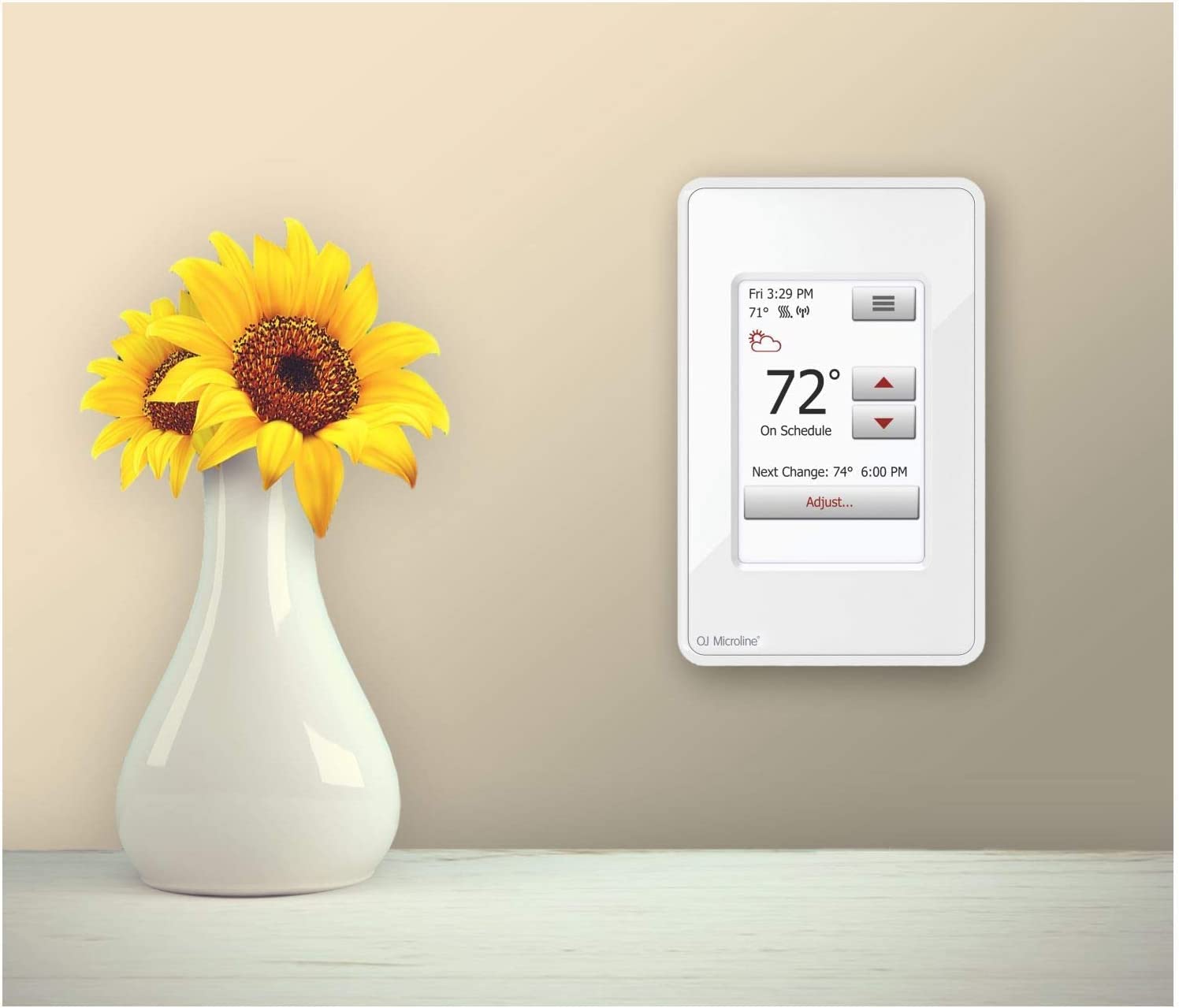 Touchscreen WiFi Programmable Floor Heating Thermostat FloorLace Flex (Thermostat, WiFi Programmable)