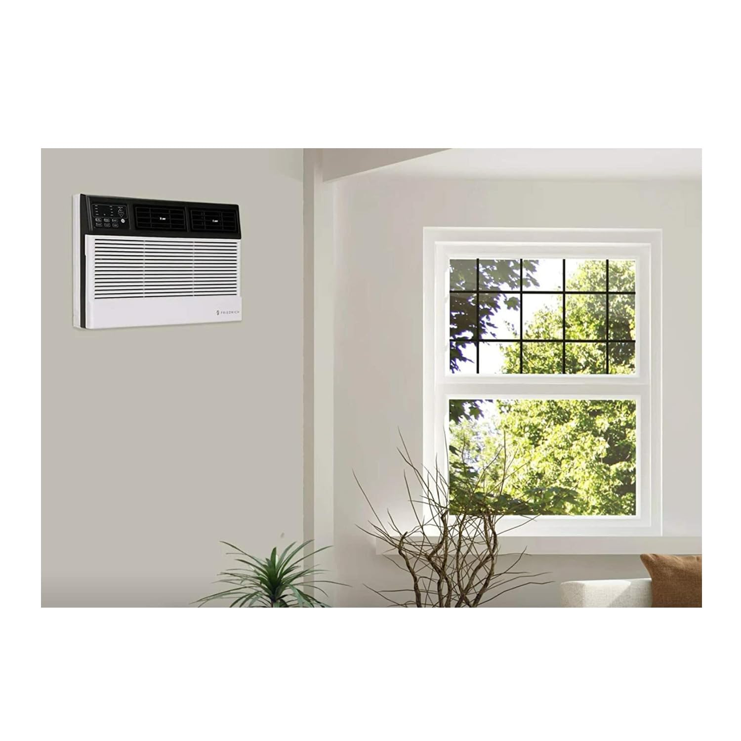 Friedrich CEW12B33A Chill Premier Smart Air Conditioner Window Unit, WiFi Mobile Control, White, Heating & Cooling Capacity (12000 BTU)