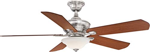Fanimation FP8094BN Camhaven v2 Fan-Light Kit, Brushed Nickel