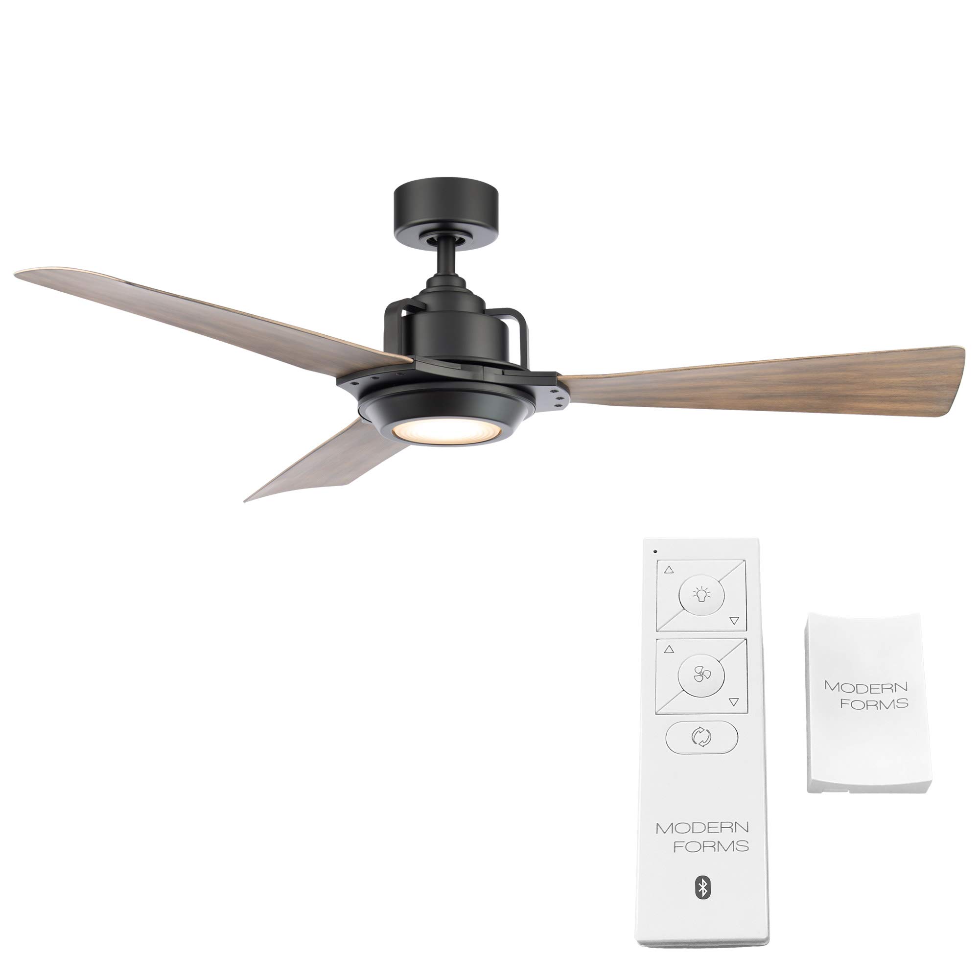 Osprey Smart Indoor and Outdoor 3-Blade Ceiling Fan 56in Matte Black/Barn Wood with 3500K LED Light Kit and Remote Control works with Alexa, Google Assistant, Samsung Things, and iOS or Android App