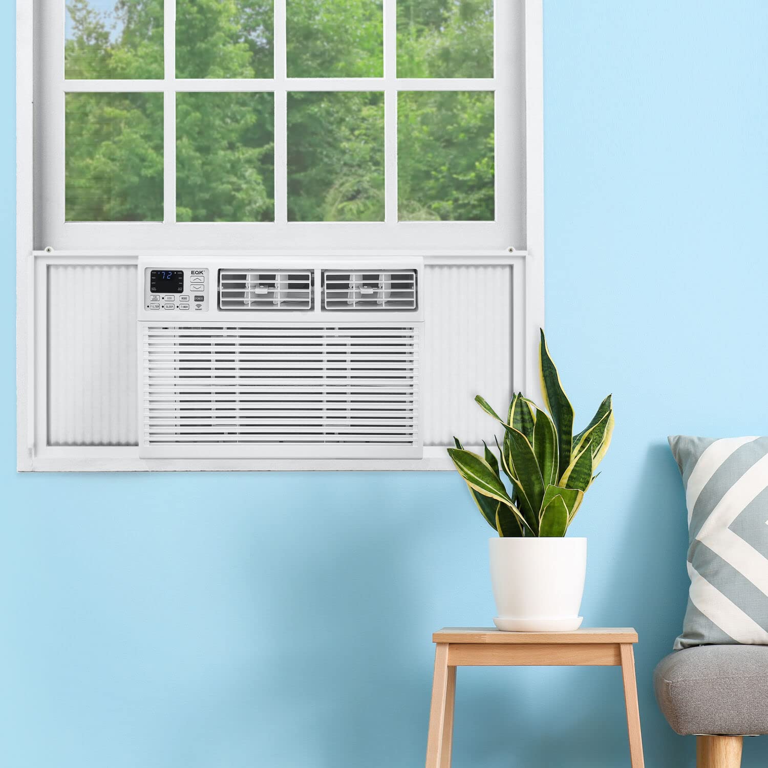 Emerson Quiet Kool EARC15RSE1 SMART 15,000 BTU 115V Window Air Conditioner with Remote, Wi-Fi, and Voice Control, White