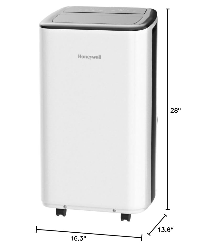 Honeywell Smart WiFi Portable Air Conditioner & Dehumidifier with Alexa Voice Control, Cools Rooms Up to 450 Sq. Ft, Includes Drain Pan & Insulation Tape, HF0CESVWK6