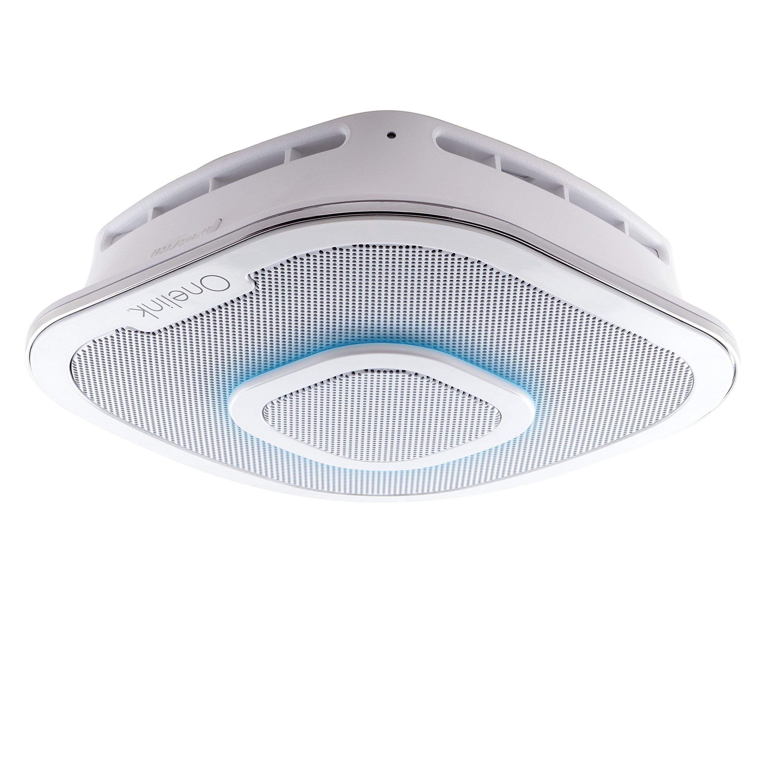 First Alert Onelink Safe & Sound - Smart Hardwired Smoke + Carbon Monoxide Alarm and Premium Home Speaker with Amazon Alexa