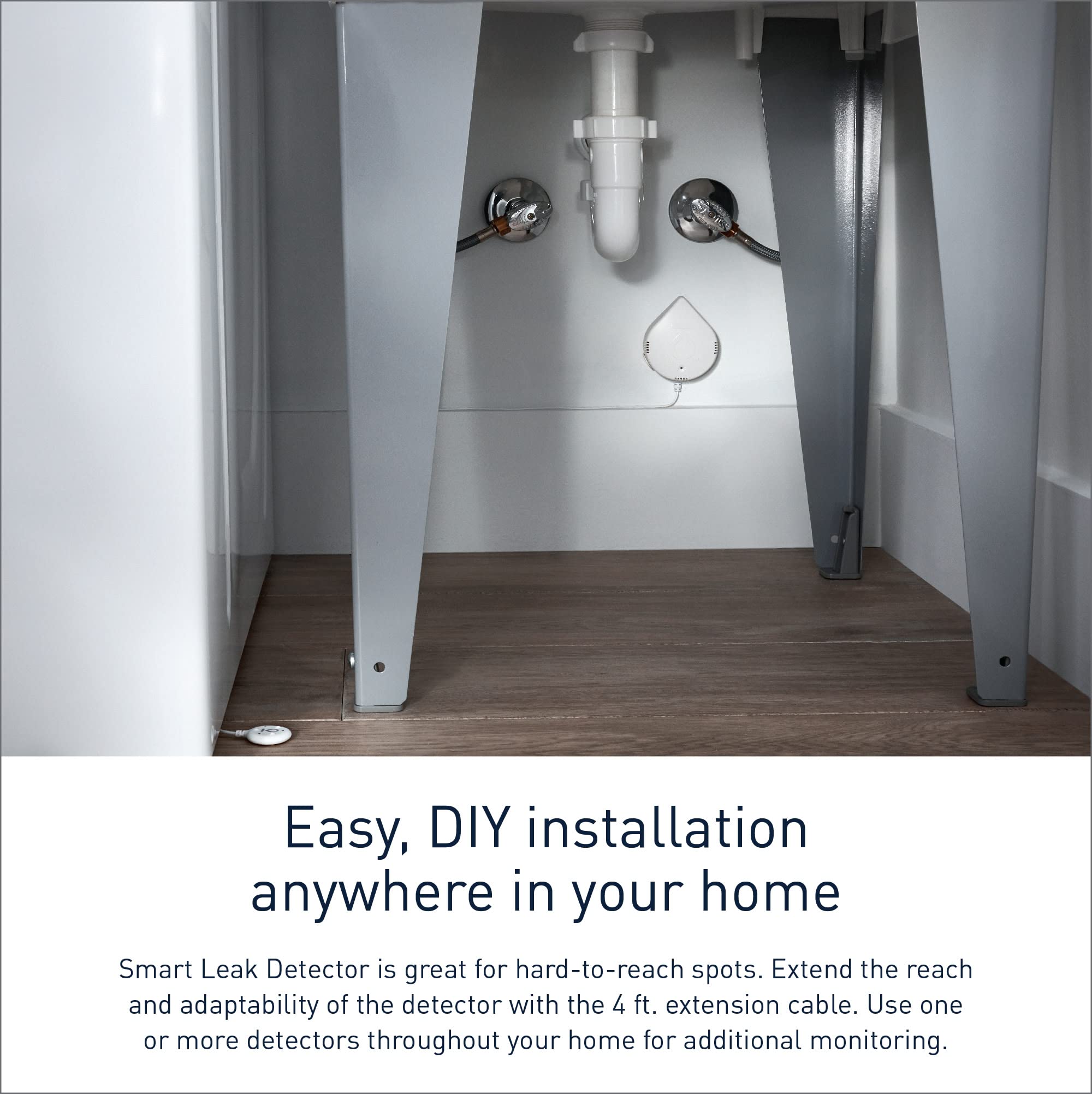 Moen 920-005 Flo Smart Water Leak Detector, White, 3-Pack