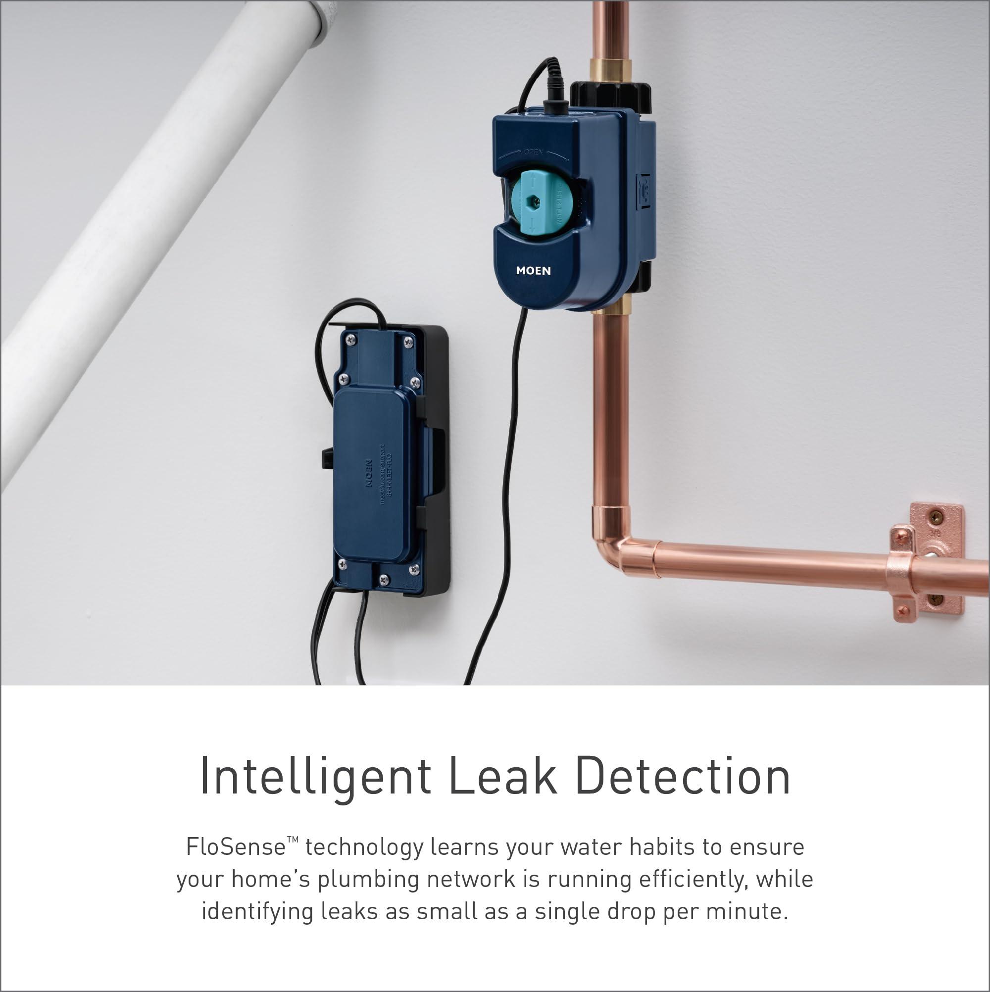 Moen 900-001 Flo Smart Water Monitor and Shutoff in 3/4-Inch Diameter