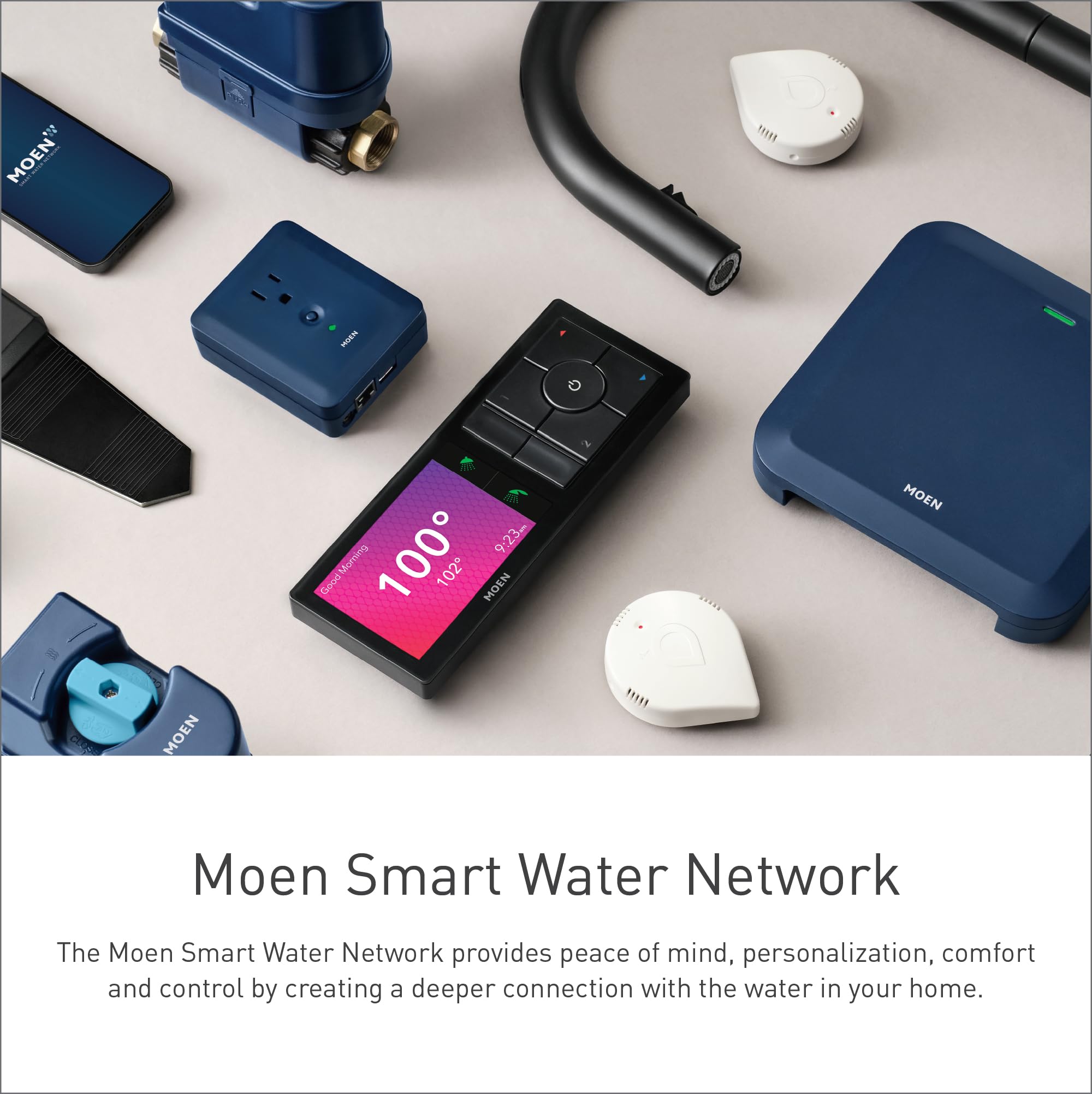 Moen 900-001 Flo Smart Water Monitor and Shutoff in 3/4-Inch Diameter