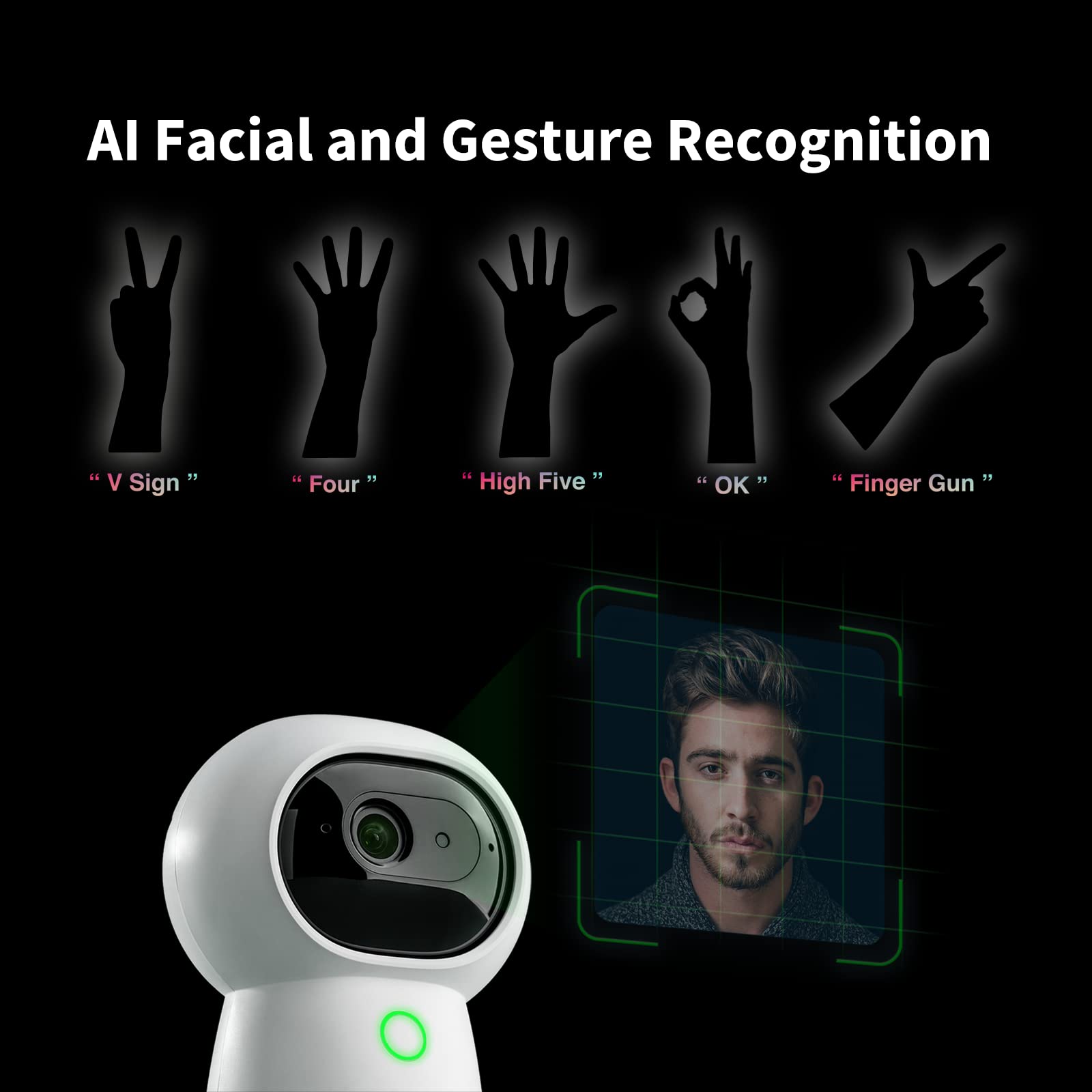 Aqara 2K Security Indoor Camera Hub G3 Plus Aqara Water Leak Sensor, AI Facial and Gesture Recognition, Infrared Remote Control, 360° Viewing Angle via Pan and Tilt
