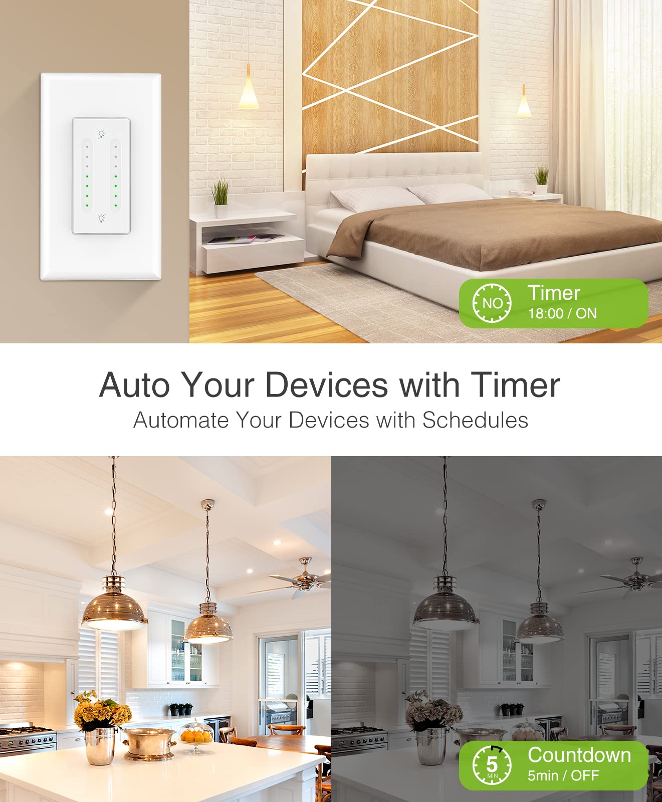 Beantech SW7 Dimmer Switch, White