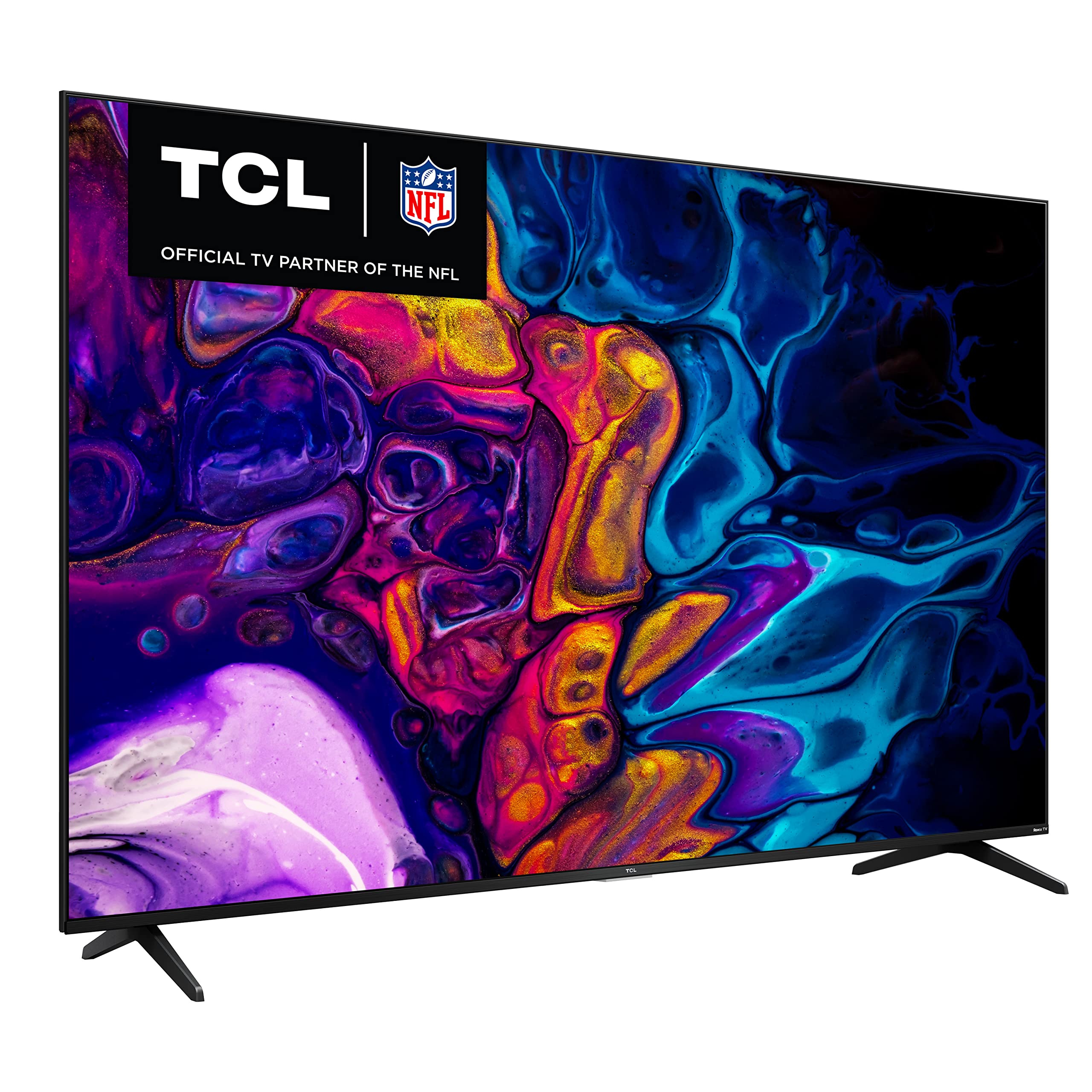 TCL 50" Class 5-Series 4K UHD QLED Dolby Vision & Atmos, VRR, AMD FreeSync, Smart Roku TV - 50S555 (2022 Model) ,Black