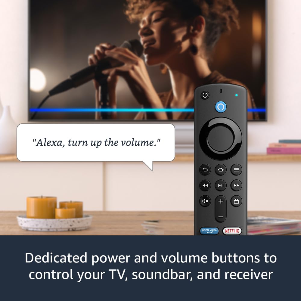 Fire TV Stick with Alexa Voice Remote (includes TV controls), free & live TV without cable or satellite, HD streaming device