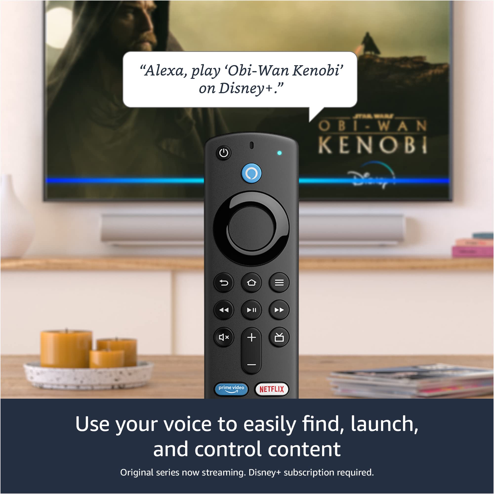 Fire TV Stick 4K Max streaming device, Wi-Fi 6, Alexa Voice Remote (includes TV controls)