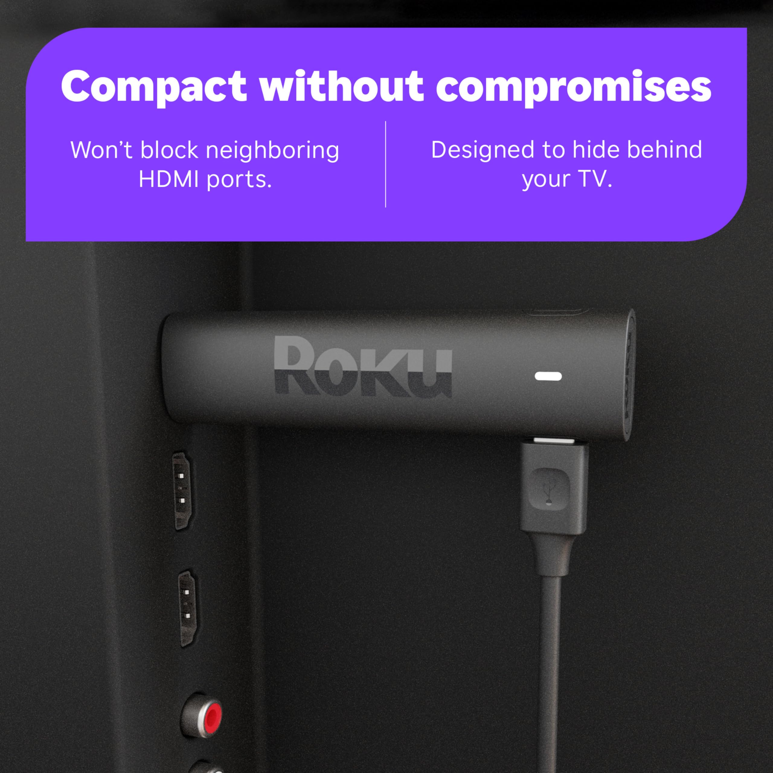 Roku Streaming Stick 4K | Streaming Device 4K/HDR/Dolby Vision with Roku Voice Remote and TV Controls