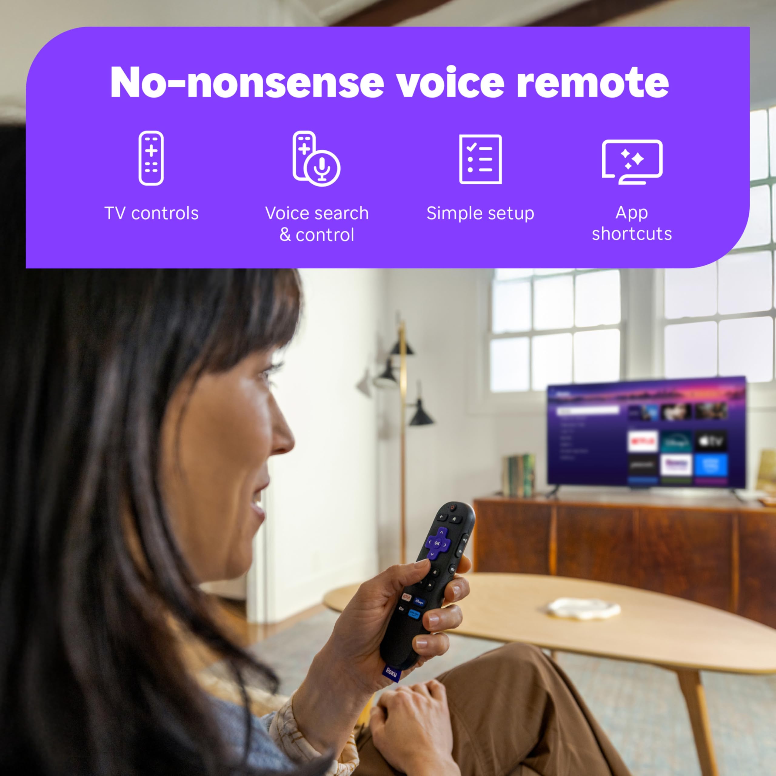 Roku Streaming Stick 4K | Streaming Device 4K/HDR/Dolby Vision with Roku Voice Remote and TV Controls
