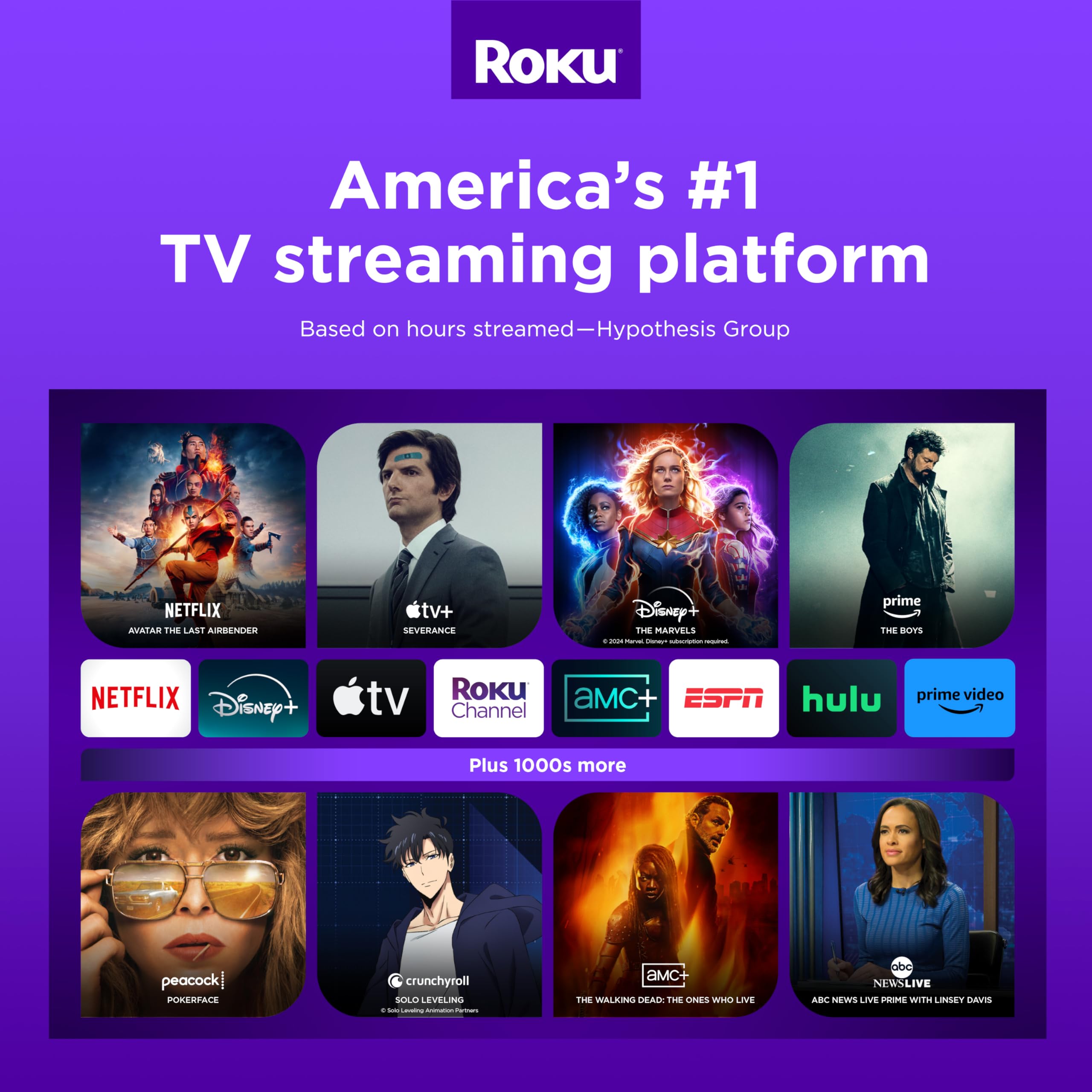 Roku Express 4K+ | Streaming Media Player HD/4K/HDR with Smooth Wireless Streaming and Roku Voice Remote with TV Controls, Includes Premium HDMI® Cable