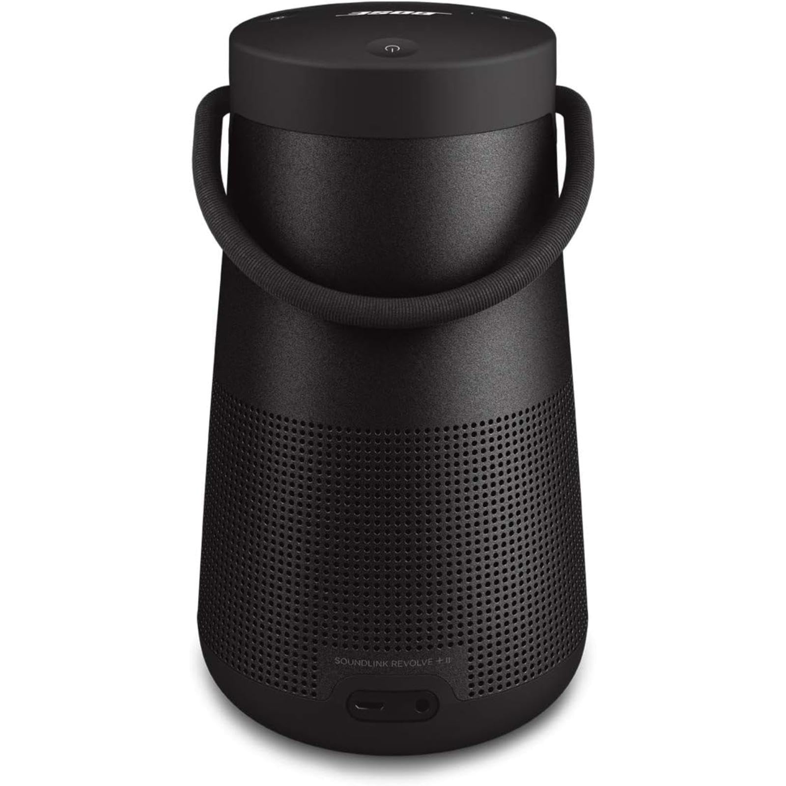 Bose SoundLink Revolve+ (Series II) Portable Bluetooth Speaker - Wireless Water-Resistant Speaker with Long-Lasting Battery and Handle, Black