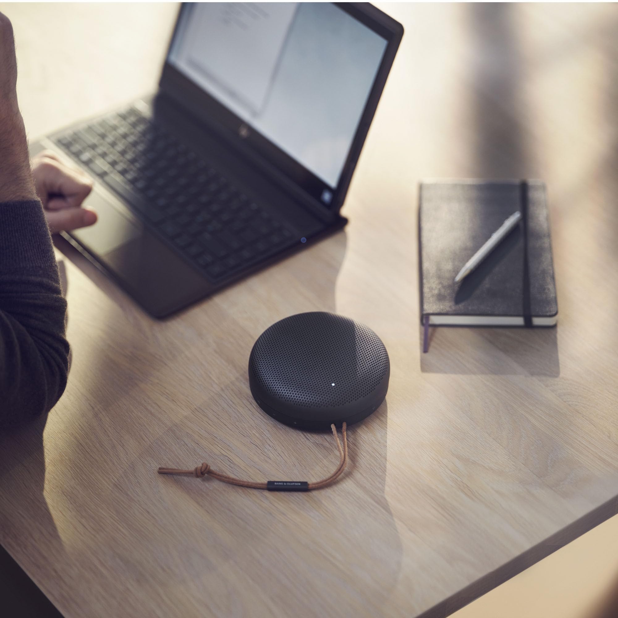 Bang & Olufsen Beosound A1 (2nd Generation) Wireless Portable Waterproof Bluetooth Speaker with Microphone, Anthracite