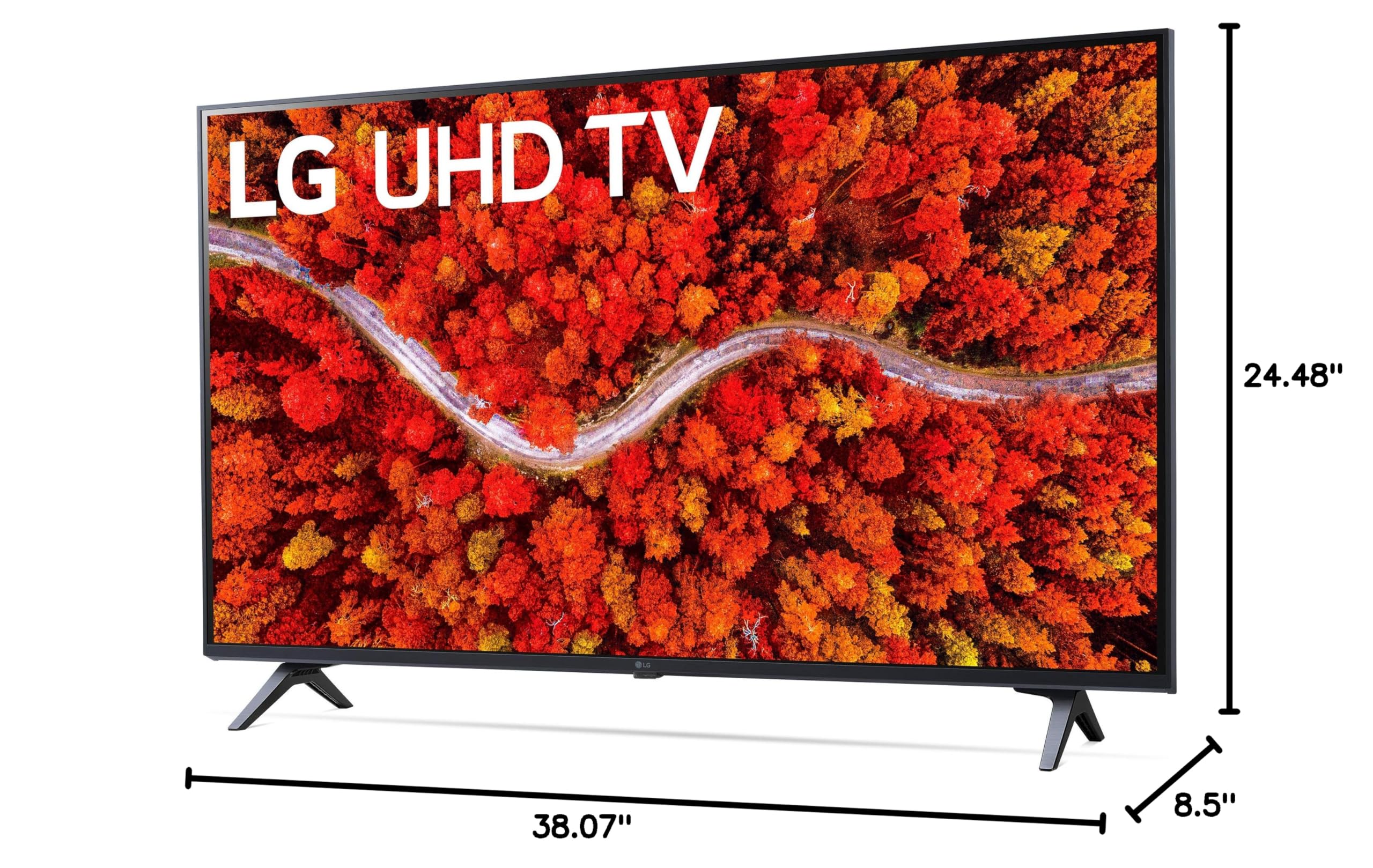 LG 80 Series 43” Alexa Built-in, 4K UHD Smart TV, Native 60Hz Refresh Rate, Dolby Cinema, Director Settings, Gaming Mode, with Magic Remote (43UP8000, Old Model)