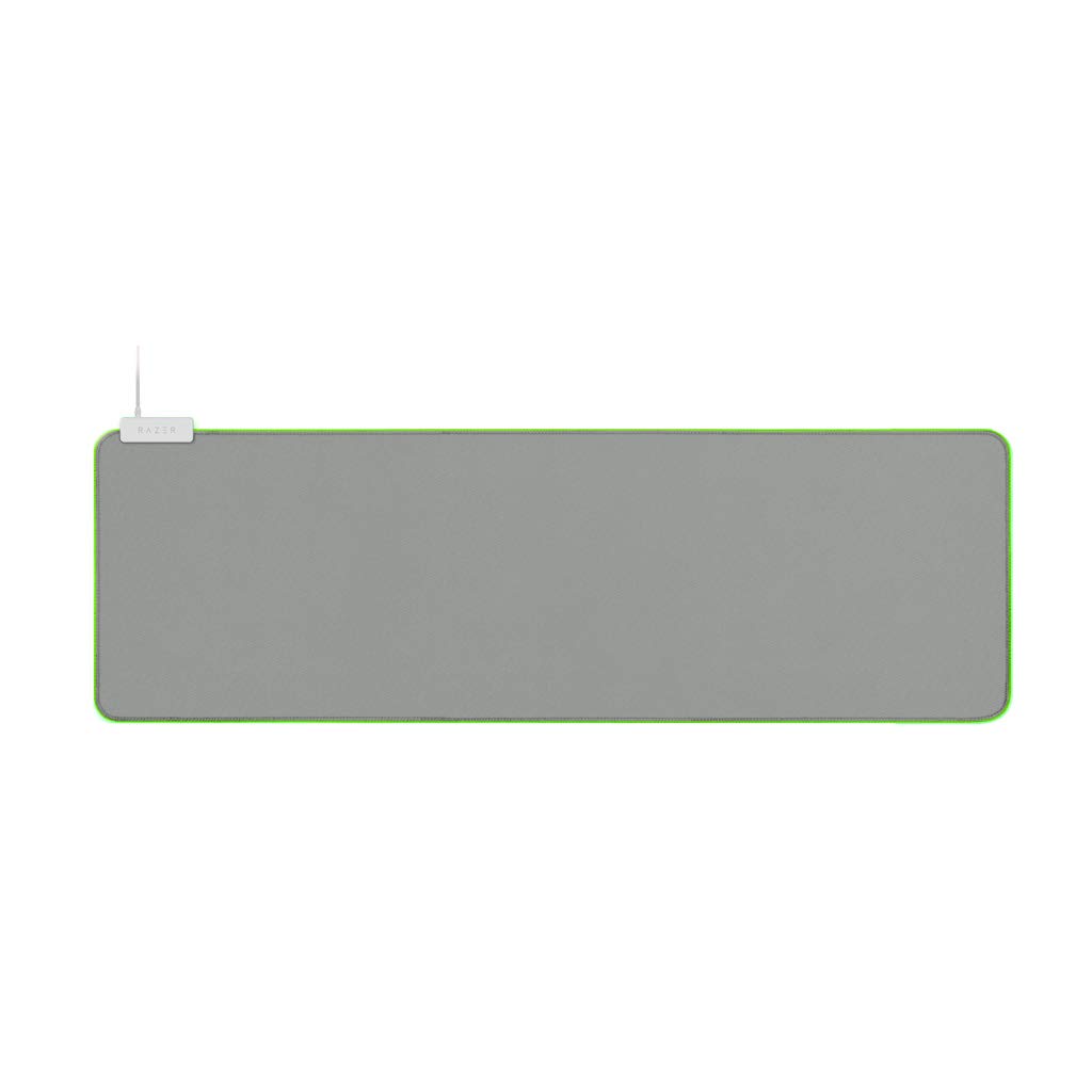 Razer Goliathus Extended Chroma Gaming Mouse Pad: Customizable Chroma RGB Lighting - Soft, Cloth Material - Balanced Control & Speed - Non-Slip Rubber Base - Mercury White