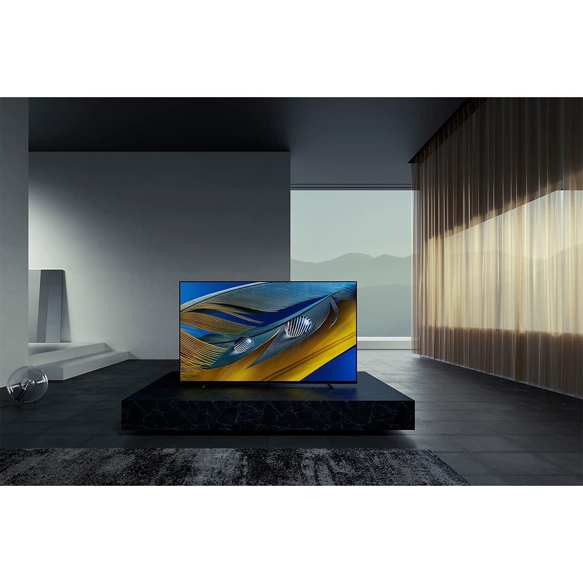 Sony A80J 77 Inch TV: BRAVIA XR OLED 4K Ultra HD Smart Google TV with Dolby Vision HDR and Alexa Compatibility XR77A80J- 2021 Model, Black