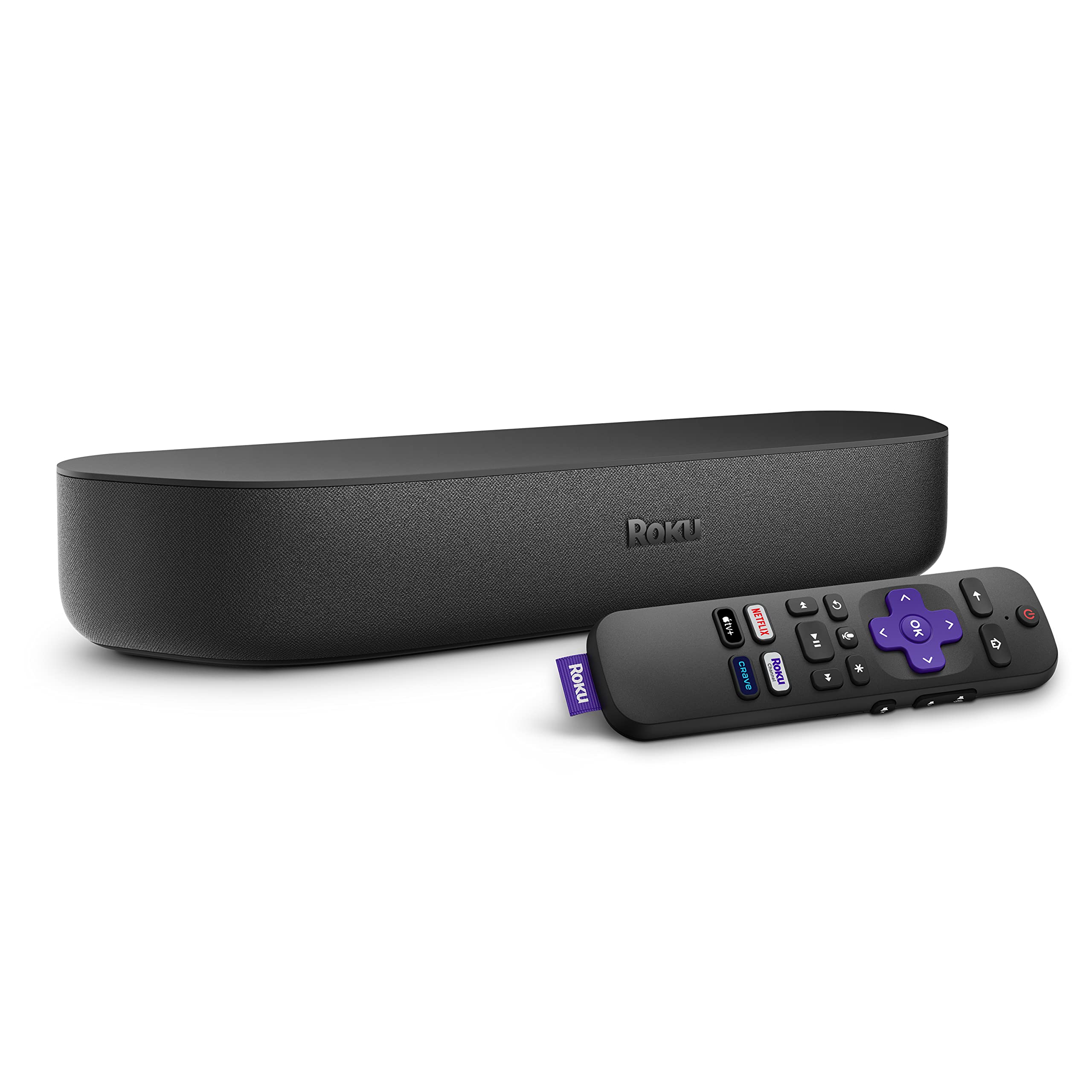 Roku Streambar | 4K/HD/HDR Streaming Media Player & Premium Audio, All In One, Includes Roku Voice Remote