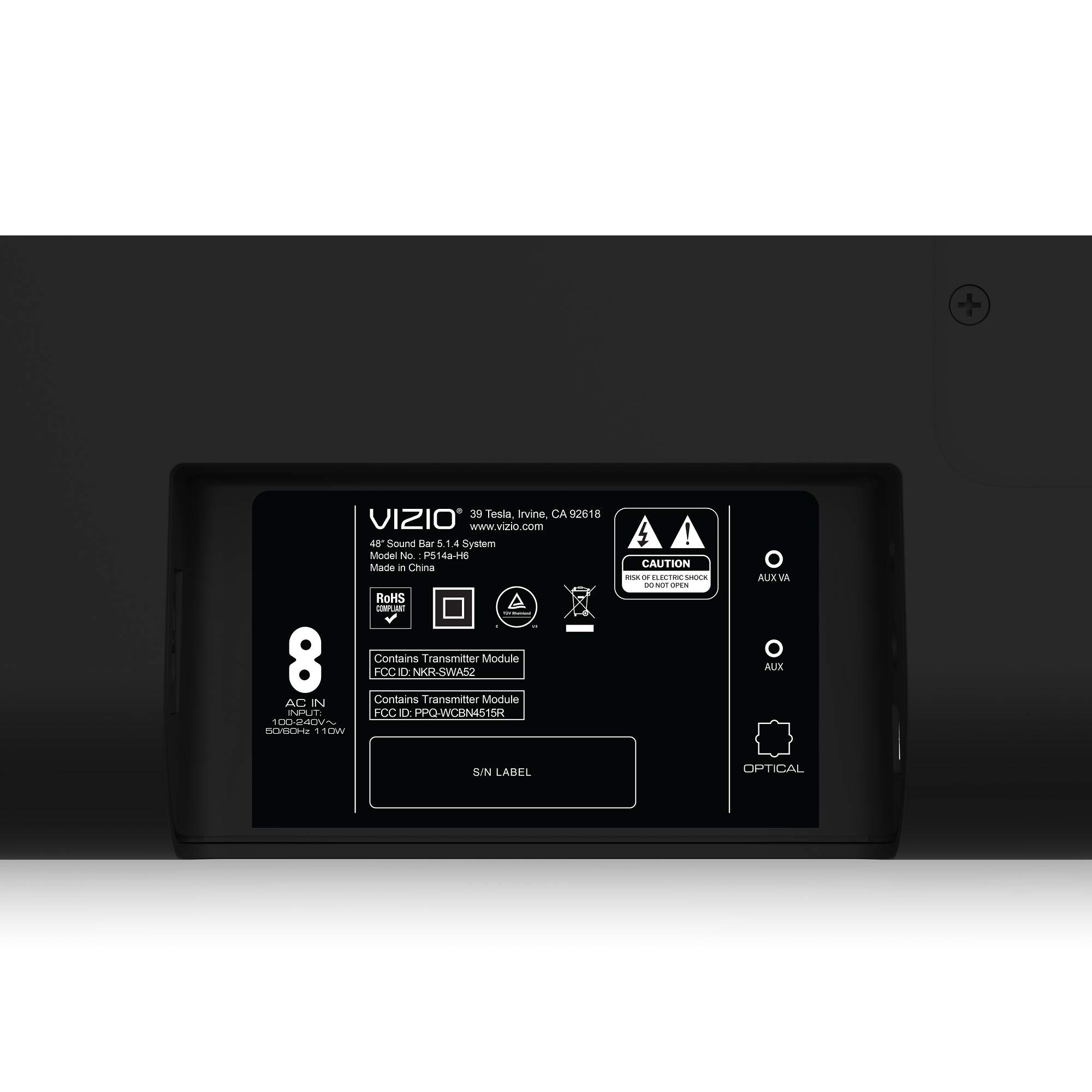 VIZIO Elevate Sound Bar for TV, Home Theater Surround Sound System for TV with Subwoofer and Bluetooth, P514a-H6 5.1.4