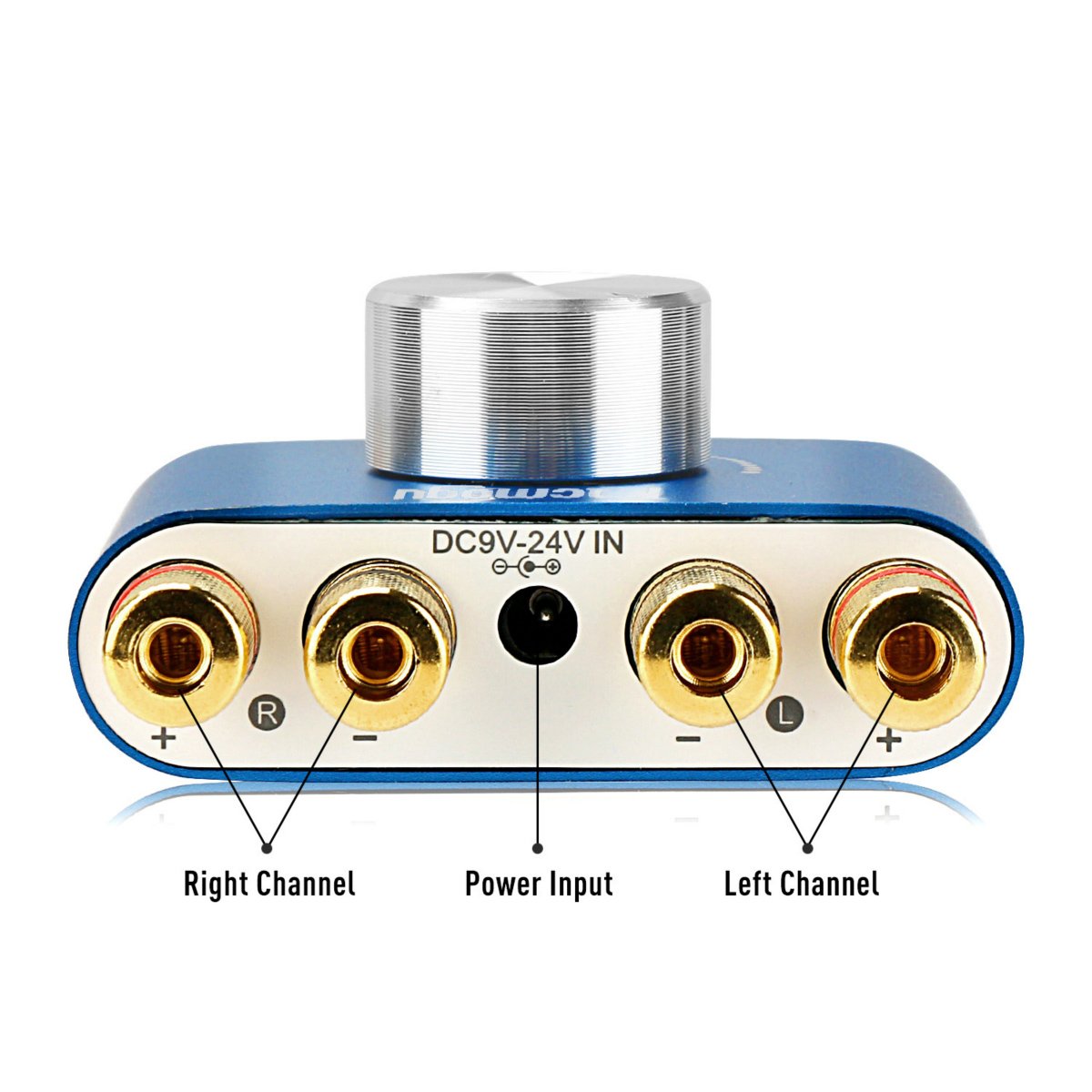 Facmogu F900S 2 CH Bluetooth Amplifier 160W with Power Supply Adapter DC 12V 5A, 80W + 80W BT 5.0 Mini Wireless Audio Power AMP for Home HiFi Stereo Speaker 2023 Upgraded Version