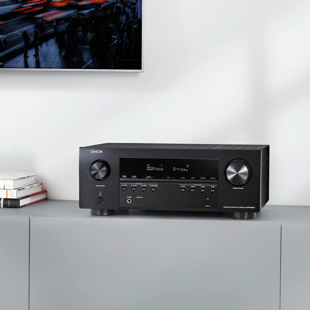 Denon AVR-S960H 8K Ultra HD 7.2 Channel (90Watt X 7) AV Receiver 2020 Model - Built for Gaming, Music Streaming, 3D Audio & Video, Alexa + HEOS, Black (Discontinued by Manufacturer)