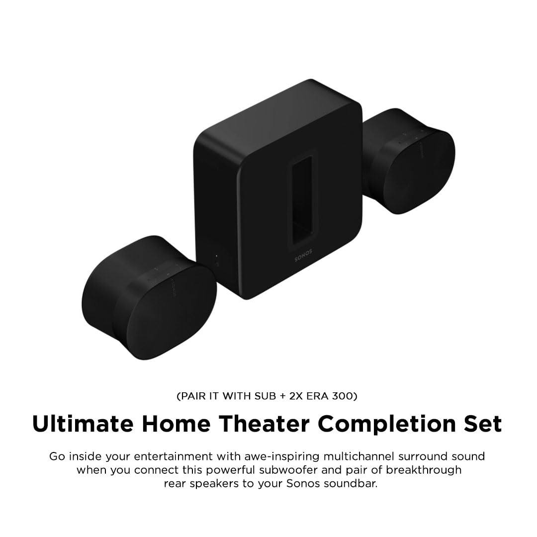 Sonos Sub (Gen 3) - The Wireless Subwoofer for Deep Bass - Black