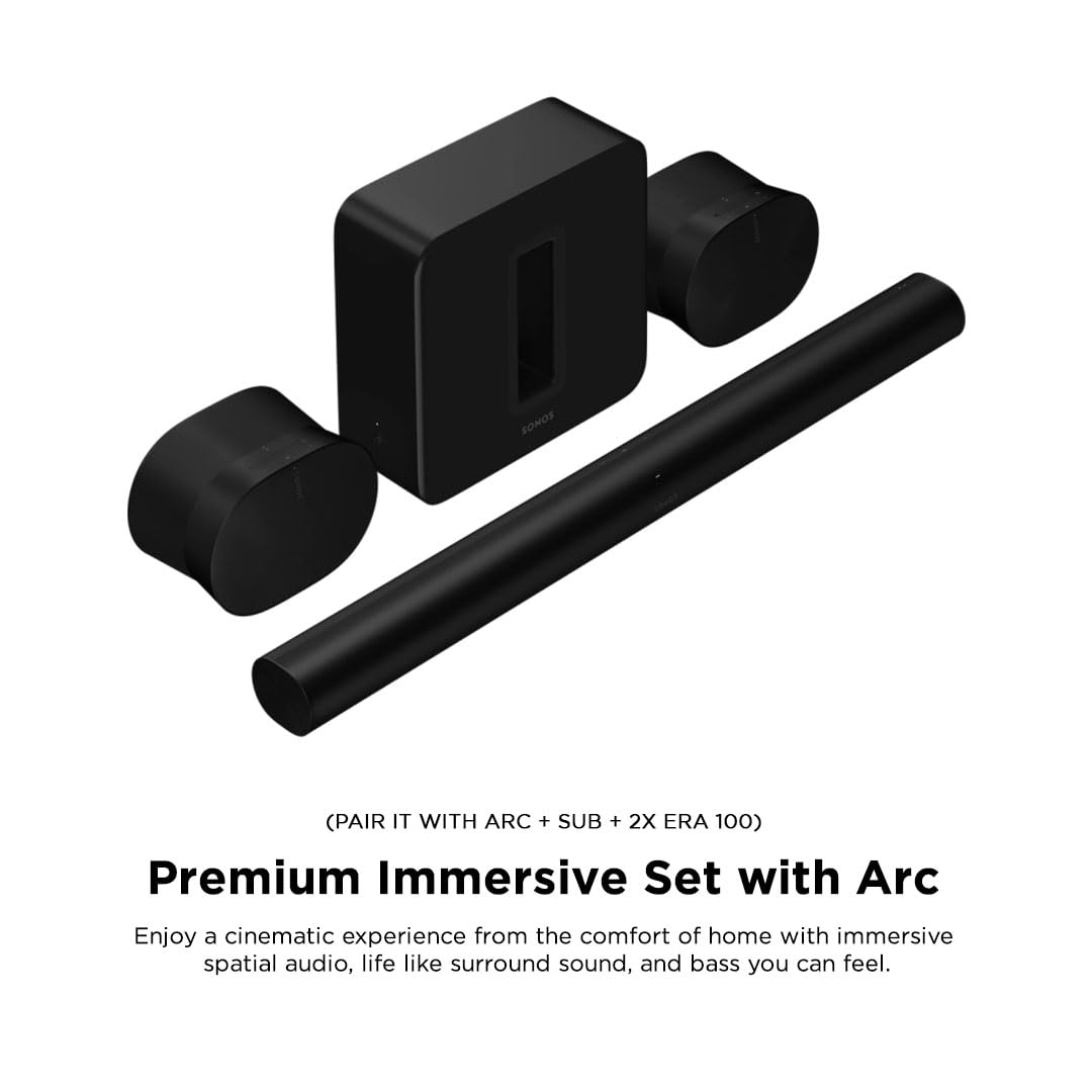 Sonos Sub (Gen 3) - The Wireless Subwoofer for Deep Bass - Black