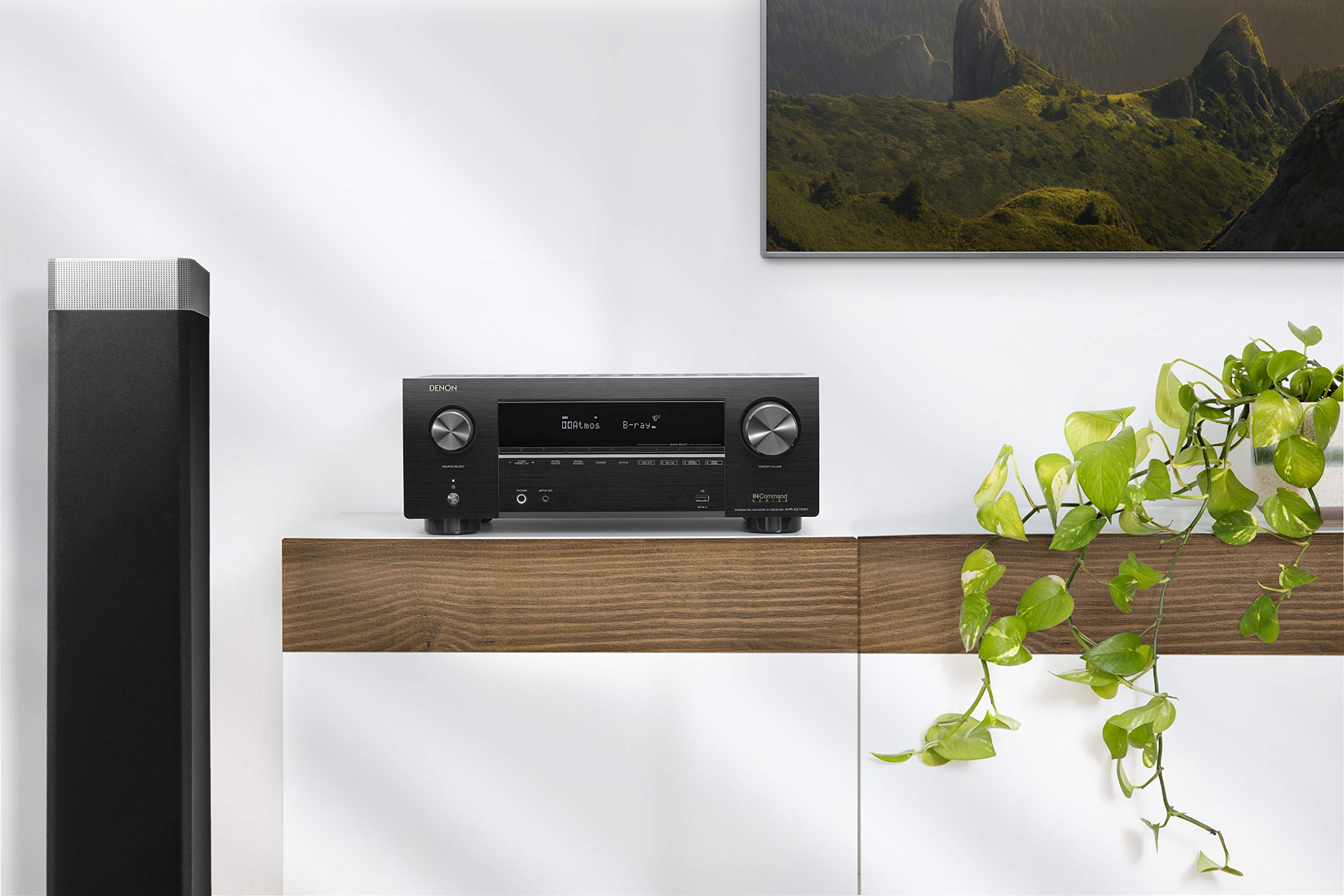 Denon AVR-X2700H 8K Ultra HD 7.2 Channel (95 Watt X 7) AV Receiver 2020 Model - Built for Gaming, Music Streaming, 3D Audio & Video, Alexa + HEOS