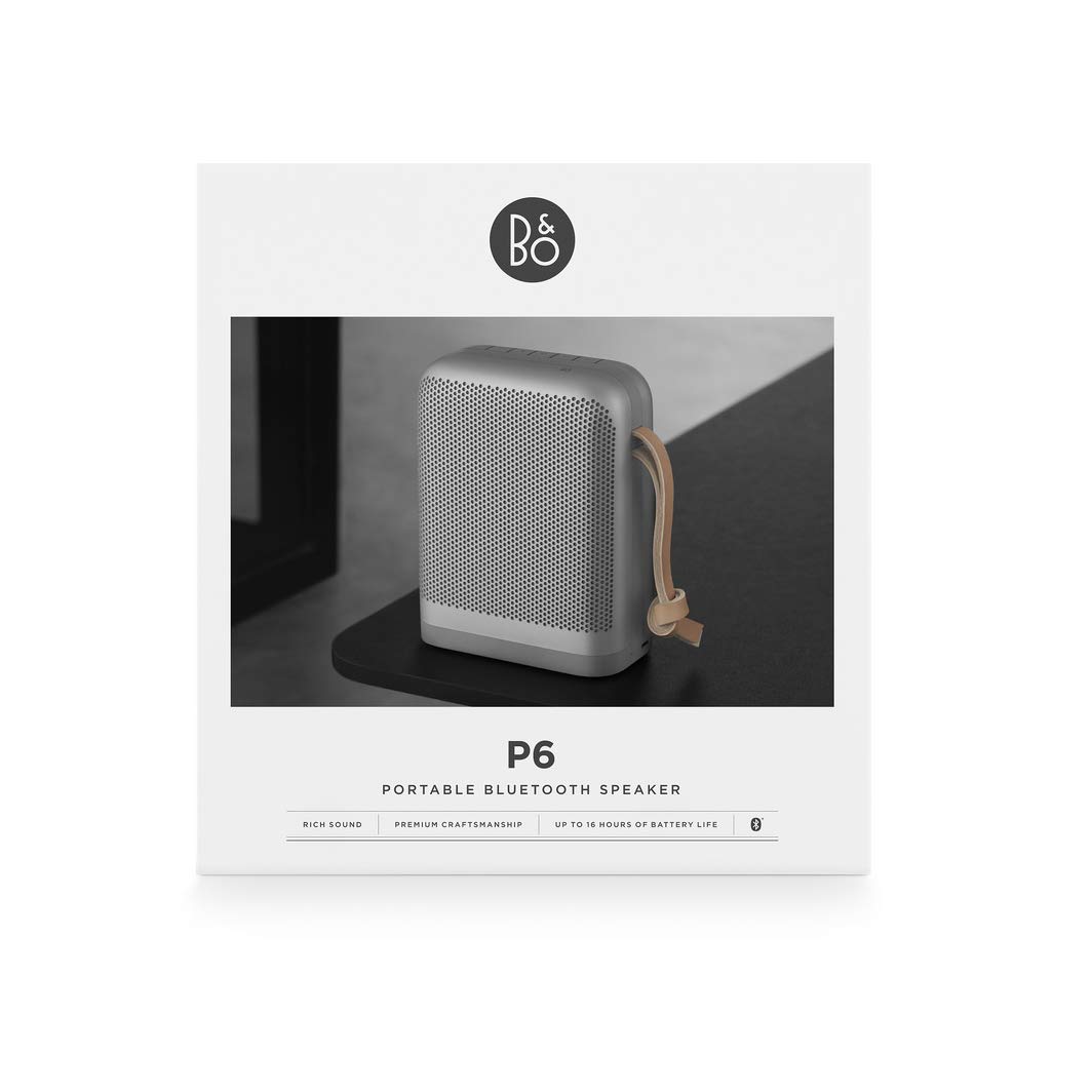 Bang & Olufsen Beoplay P6 Portable Bluetooth Speaker with Microphone, Natural