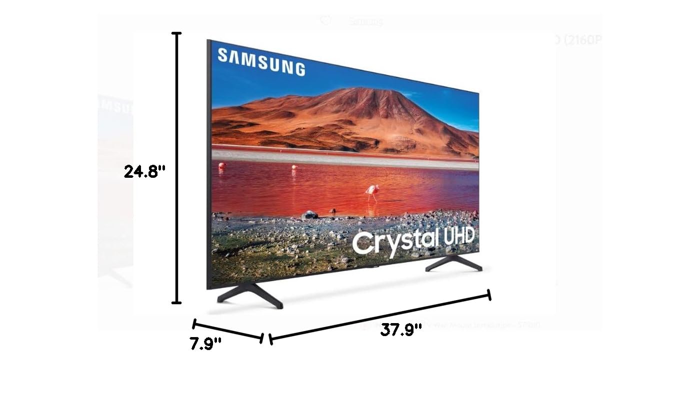 Samsung 43-inch TU-7000 Series Class Smart TV | Crystal UHD - 4K HDR - with Alexa Built-in | UN43TU7000FXZA, 2020 Model (Renewed)