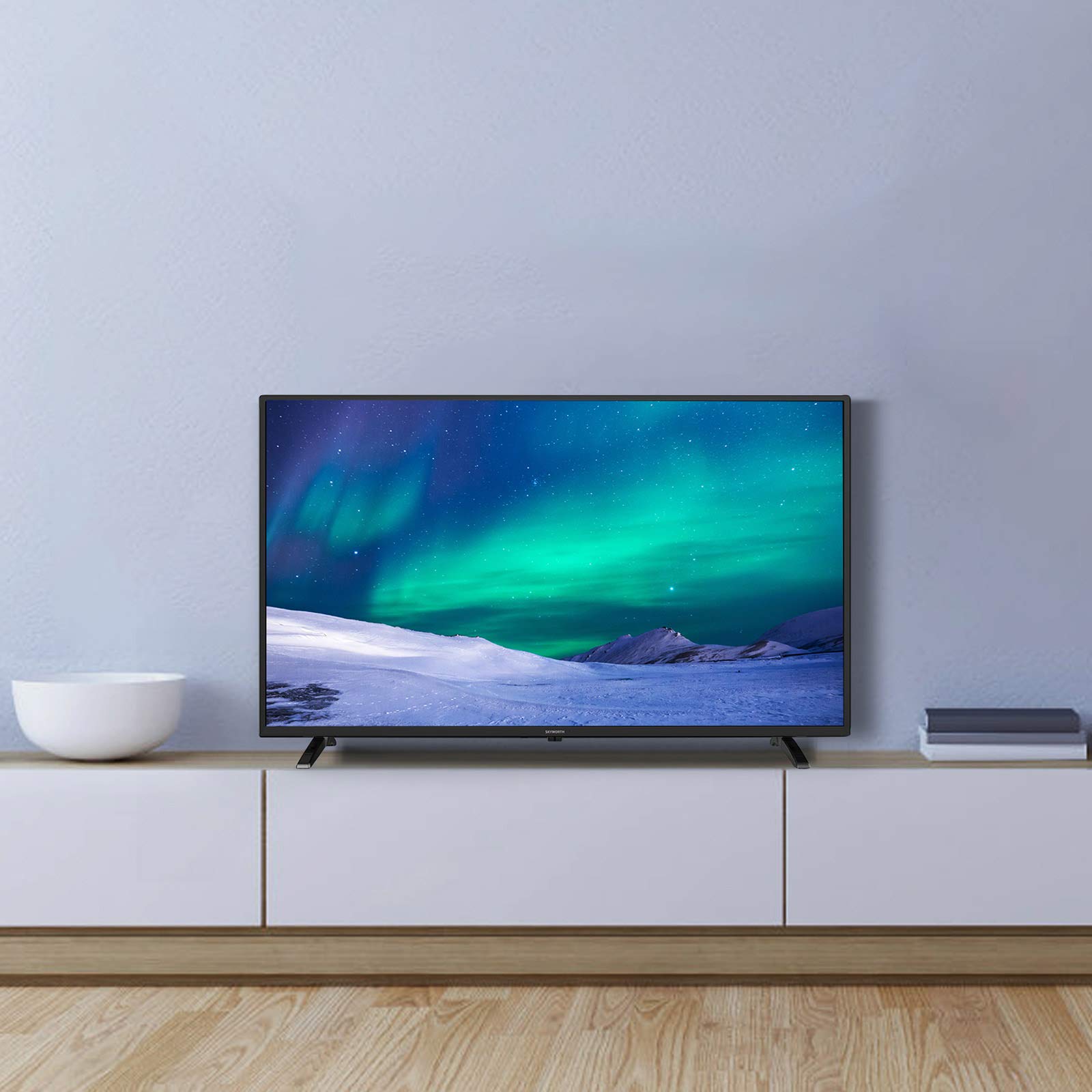 Skyworth S3G 32-inch 720p HD LED Smart Android TV with Google Assistant and Chromecast Built-in, for Outdoor Bedroom Garage RV
