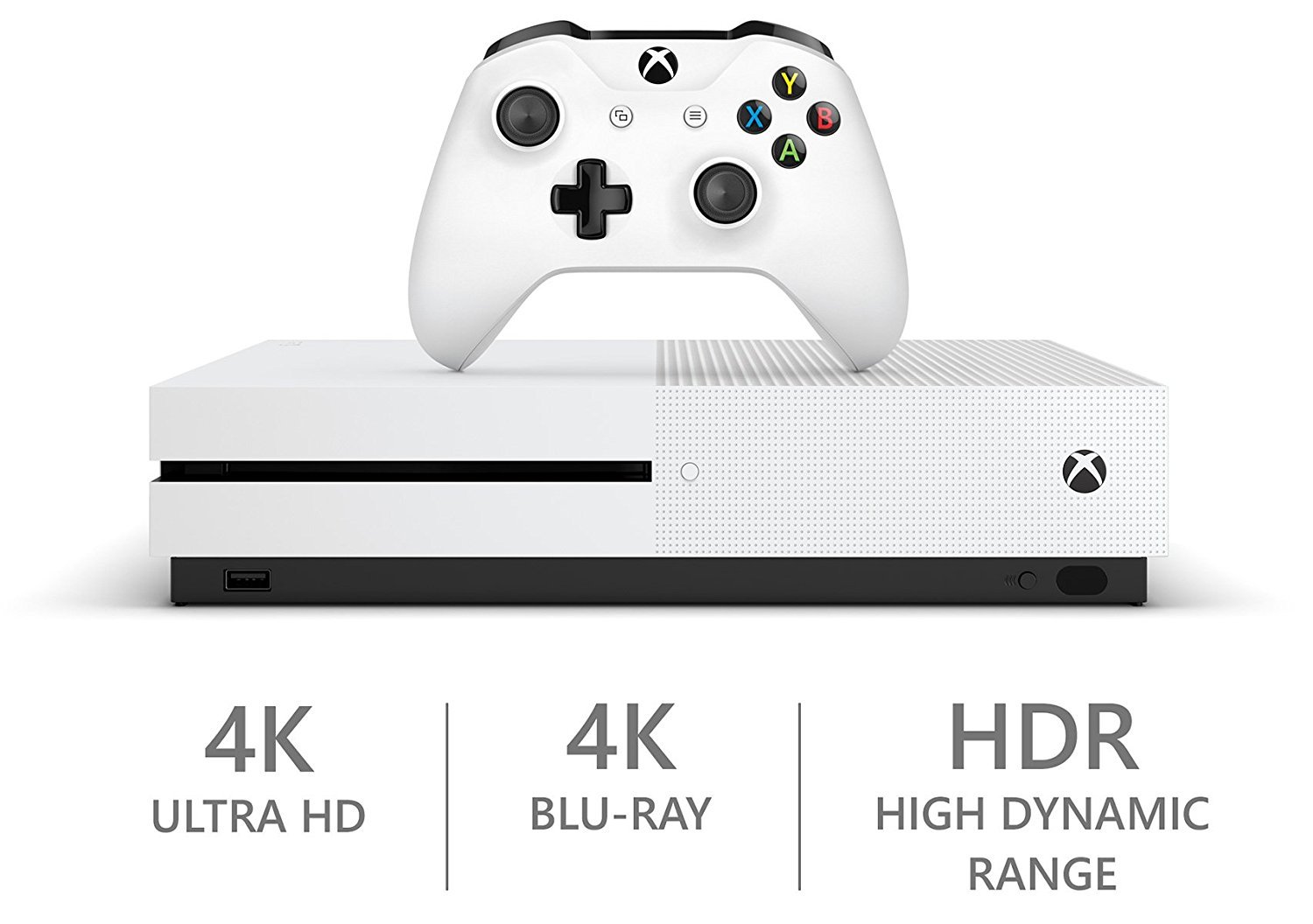 Xbox One S 500GB Console - Gears of War & Halo Special Edition Bundle