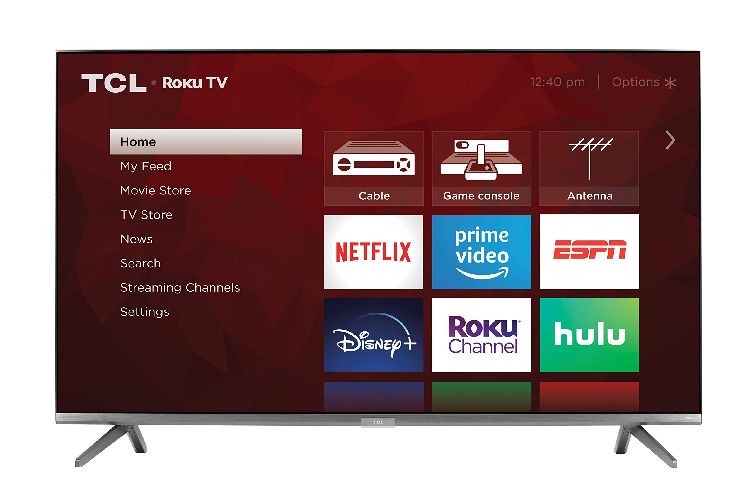 TCL 65-inch 6-Series 4K UHD Dolby Vision HDR QLED Roku Smart TV - 65R635, 2021 Model