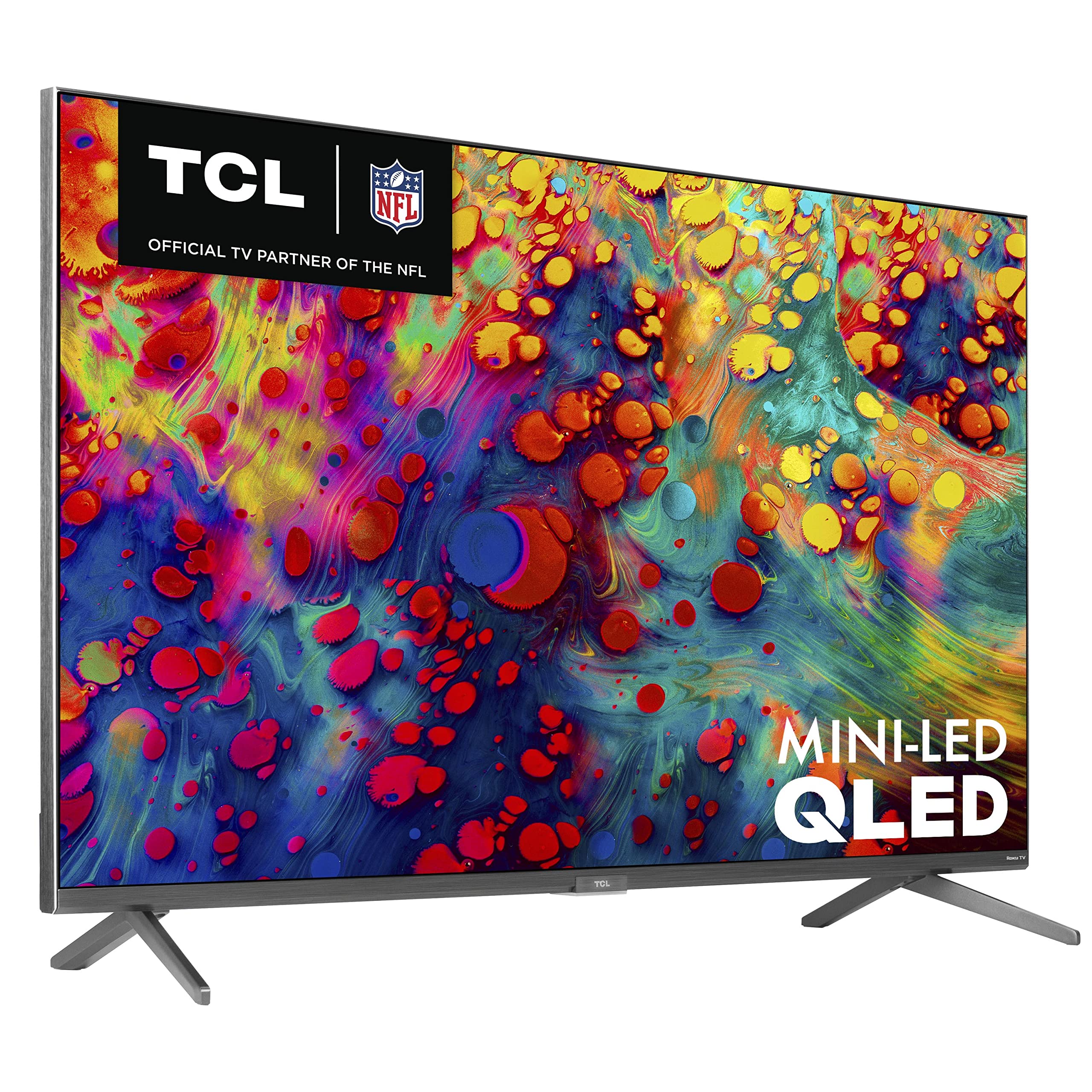 TCL 65-inch 6-Series 4K UHD Dolby Vision HDR QLED Roku Smart TV - 65R635, 2021 Model