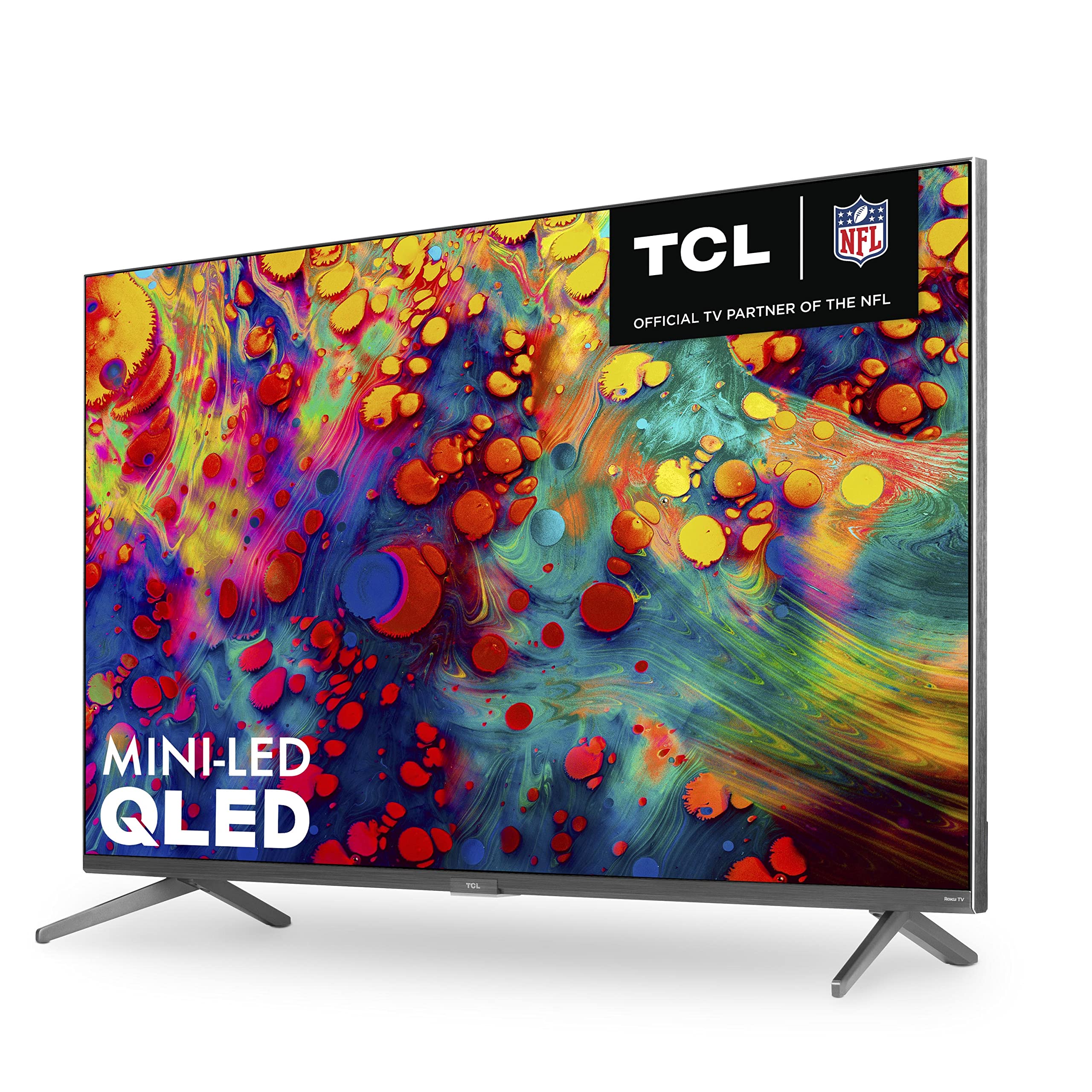 TCL 65-inch 6-Series 4K UHD Dolby Vision HDR QLED Roku Smart TV - 65R635, 2021 Model