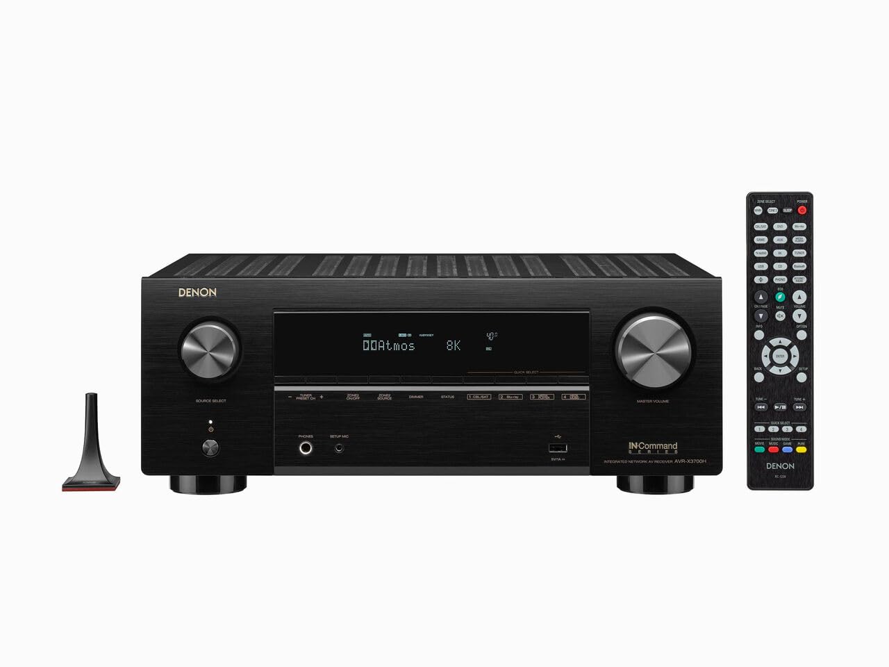 Denon AVR-X3700H 8K Ultra HD 9.2 Channel (105Watt X 9) AV Receiver 2020 Model - 3D Audio & Video with IMAX Enhanced, Built for Gaming, Music Streaming, Alexa + HEOS