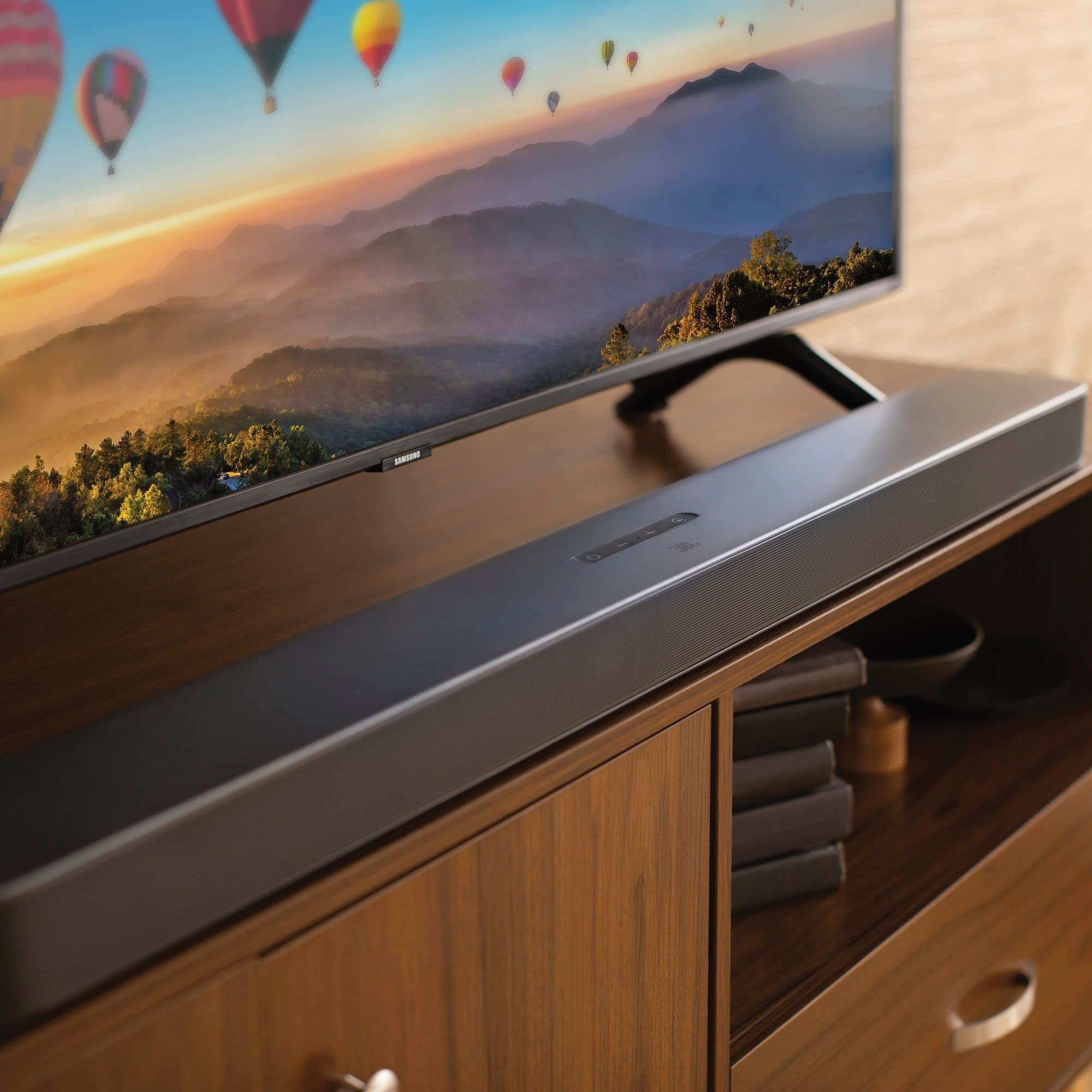 JBL JBL2GBAR51IMBLKAM Bar 5.1 Soundbar with Built-in Virtual Surround, 4K and 10" Wireless Subwoofer (Renewed)
