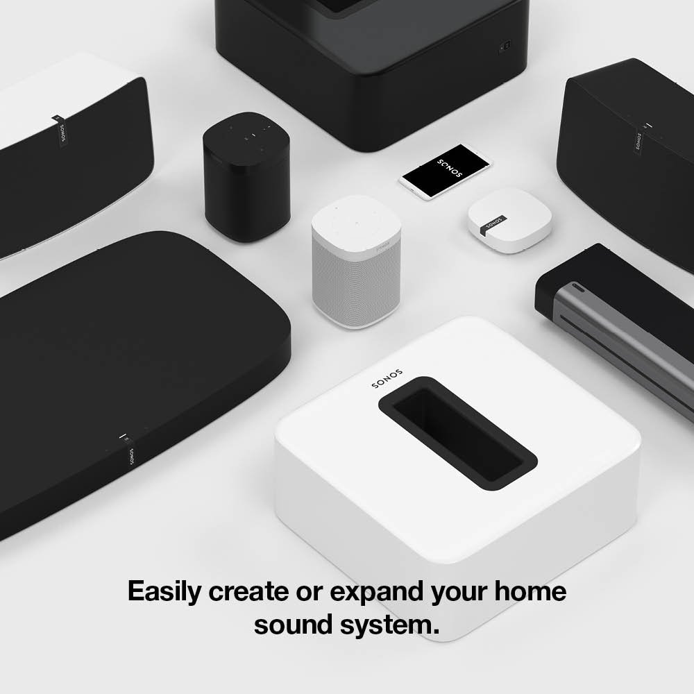 Sonos Two Room Set with All-New One - Smart Speaker with Alexa Voice Control Built-in. Compact Size with Incredible Sound for Any Room. (Black)