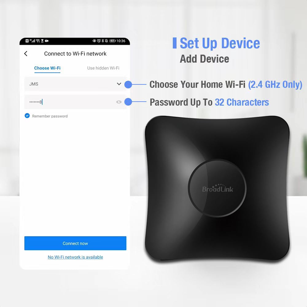 BroadLink RM4 pro Smart Remote and Sensor Cable Set RM4 pro S, Universal IR RF Remote Control Hub with Temperature Humidity Monitor USB Cable, Works with Alexa, Google Home, IFTTT
