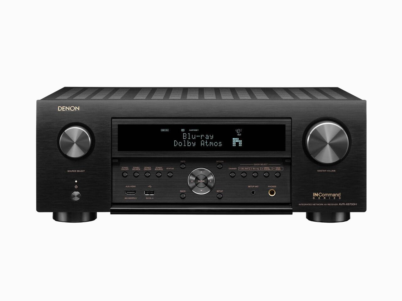 Denon AVR-X6700H 8K Ultra HD 11.2 Channel (140Watt X 11) AV Receiver 2020 Model - 3D Audio & Video with IMAX Enhanced, Built for Gaming, Music Streaming, Alexa + HEOS