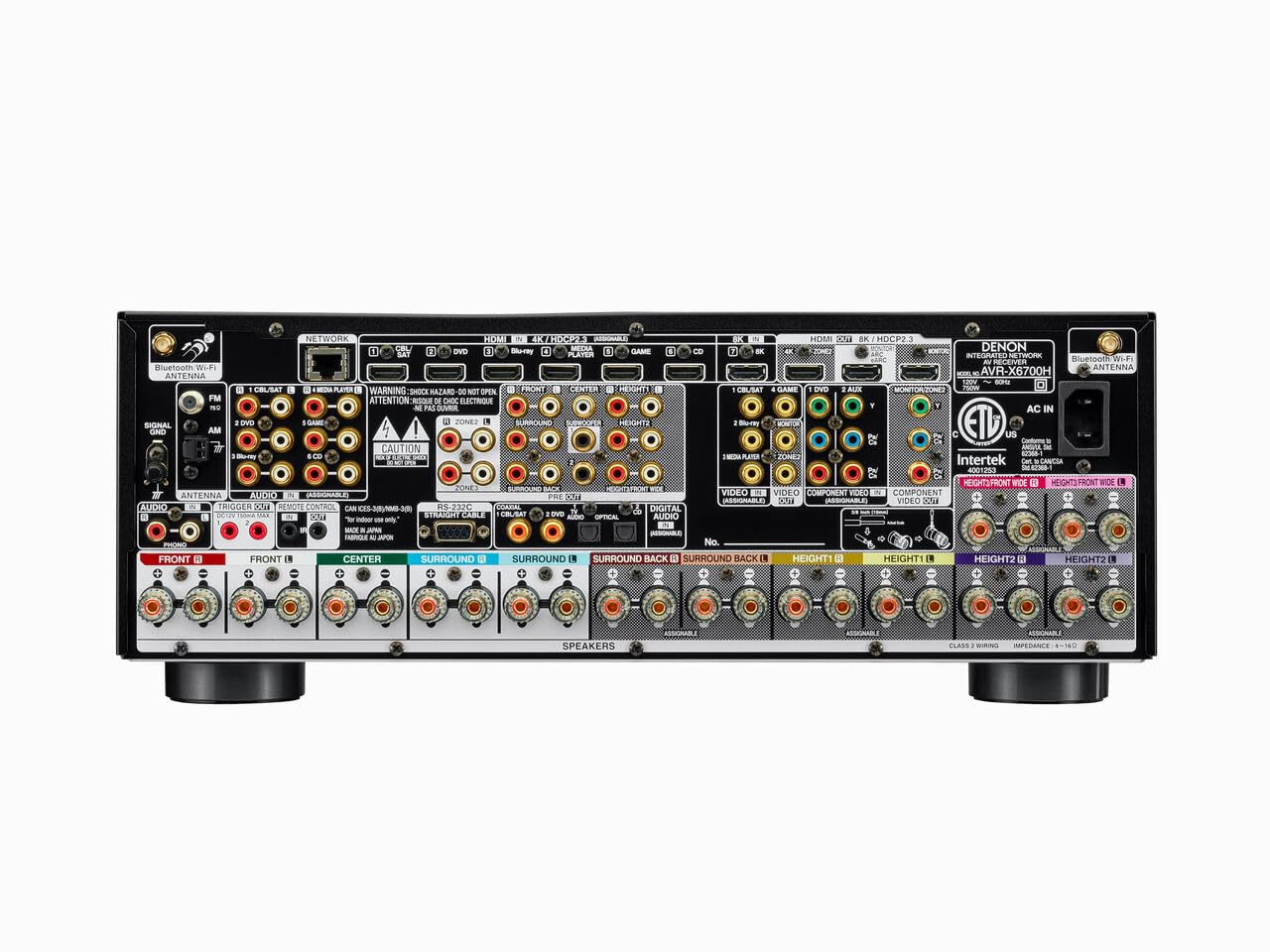 Denon AVR-X6700H 8K Ultra HD 11.2 Channel (140Watt X 11) AV Receiver 2020 Model - 3D Audio & Video with IMAX Enhanced, Built for Gaming, Music Streaming, Alexa + HEOS
