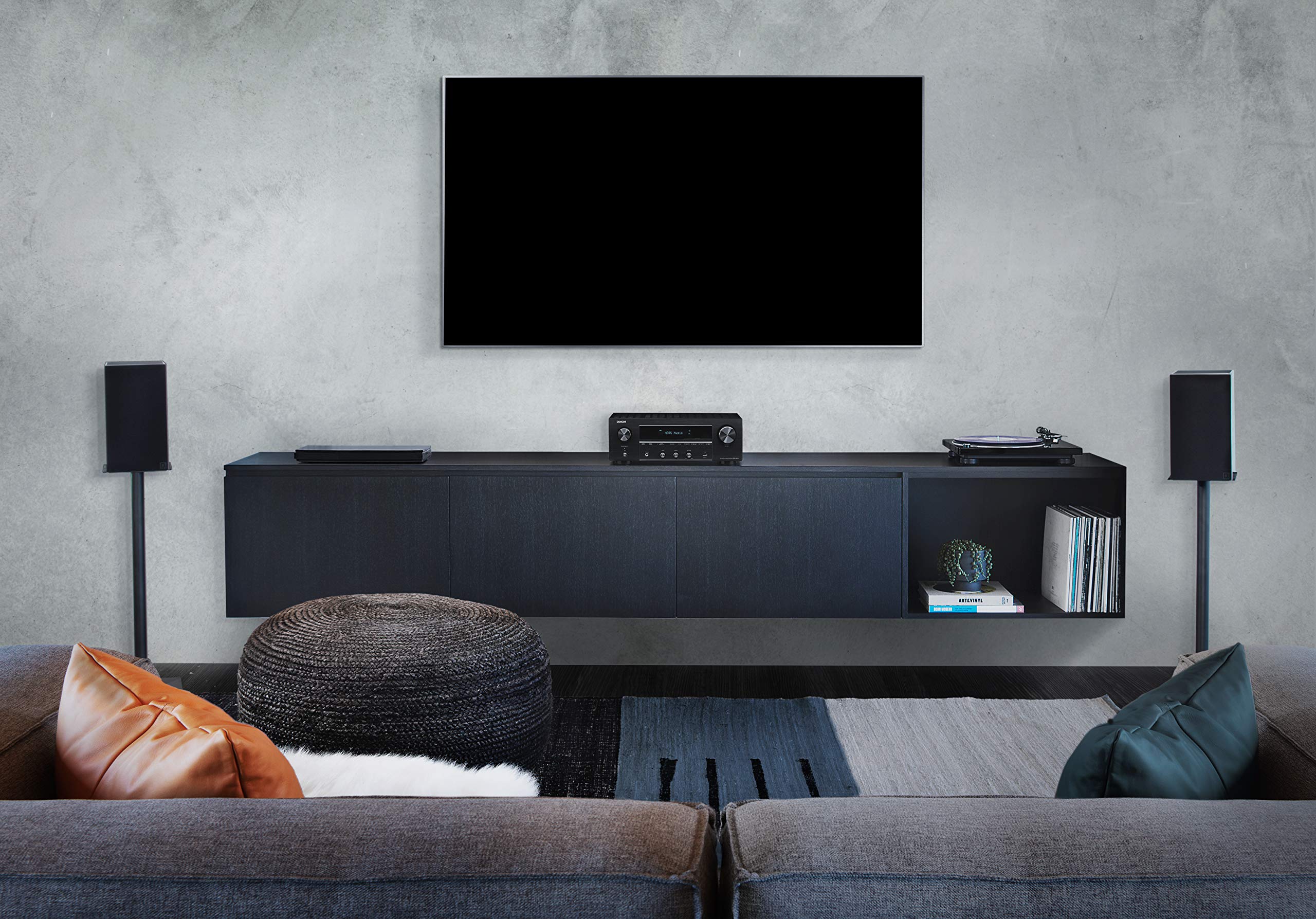 Denon DRA-800H 2-Channel Stereo Network Receiver for Home Theater | Hi-Fi Amplification | Connects to All Audio Sources | Latest HDCP 2.3 Processing with ARC Support | Compatible with Amazon Alexa